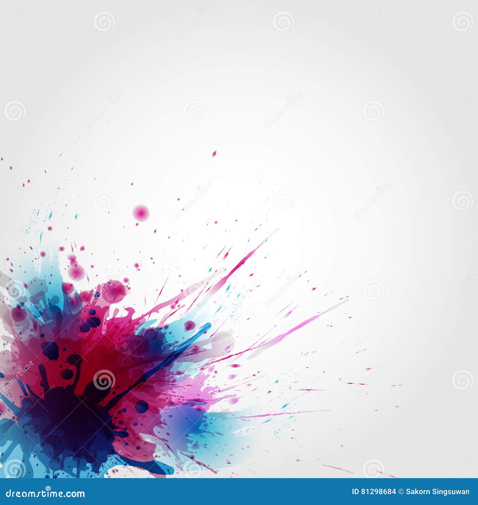 Abstract Artistic Background of Colors Stain Formed Stock Vector ...