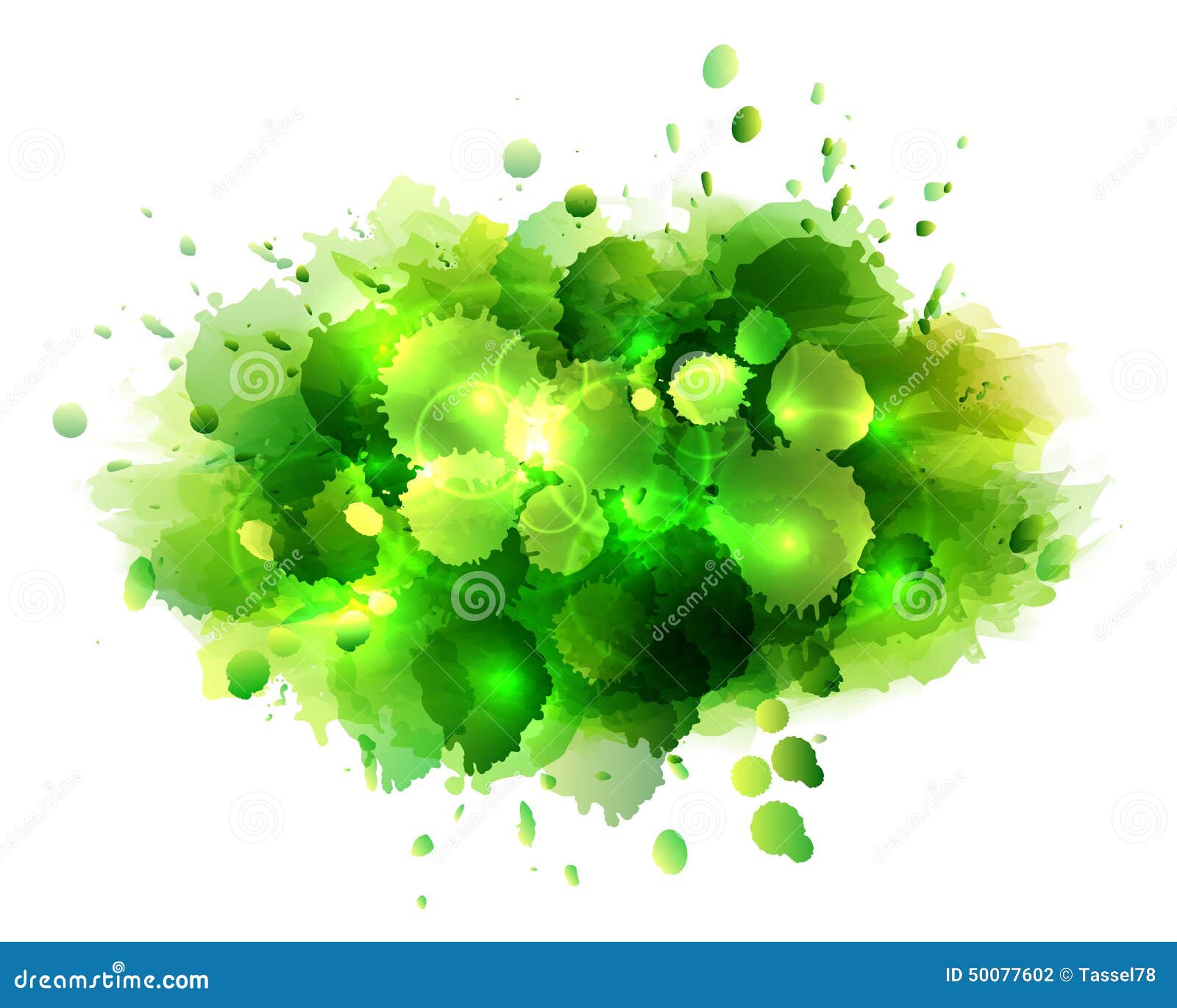 Abstract Artistic Background of Green Paint Stock Vector - Illustration ...
