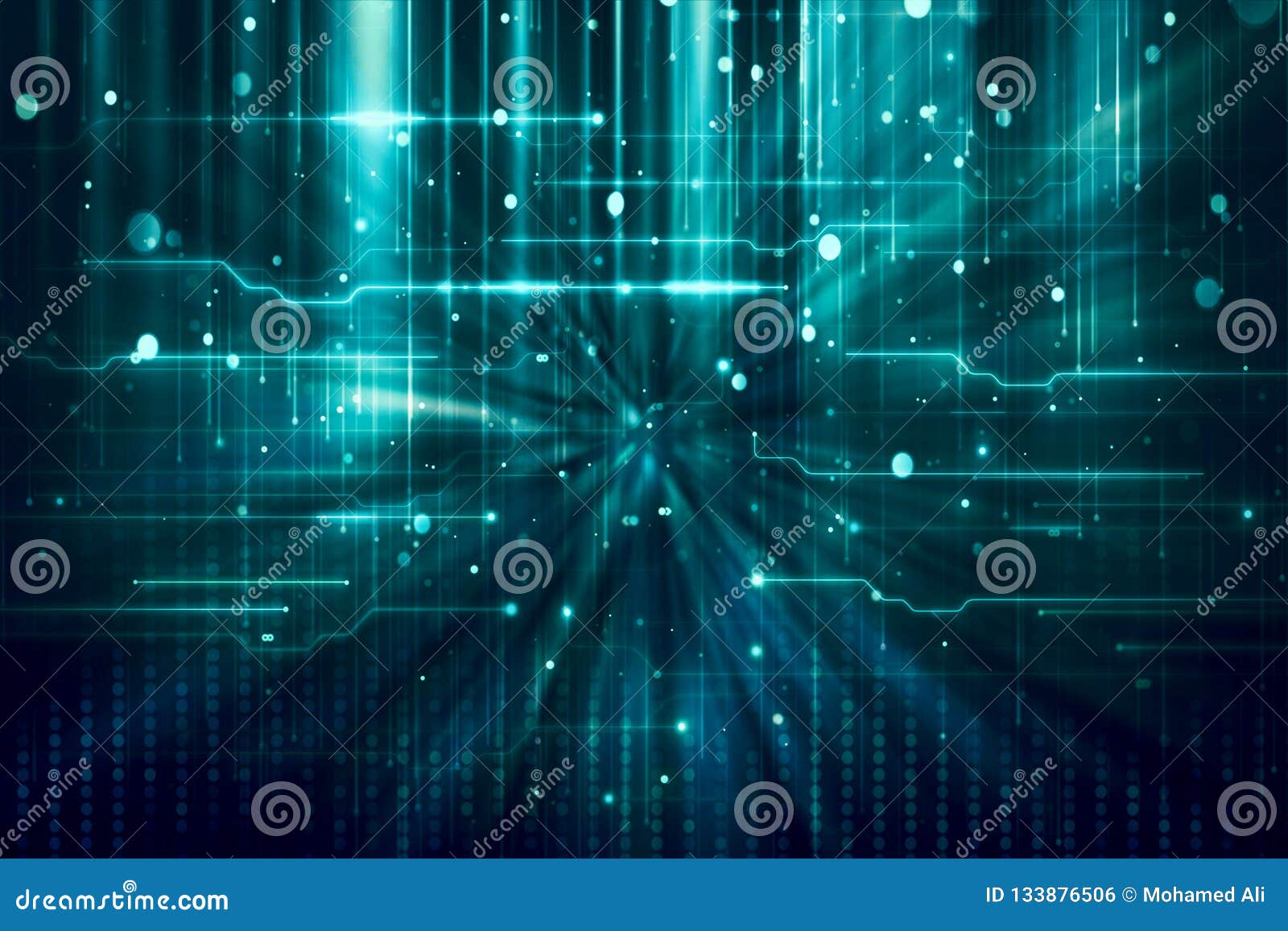 Abstract Artistic Big Data Visualization Background Stock Illustration Illustration Of