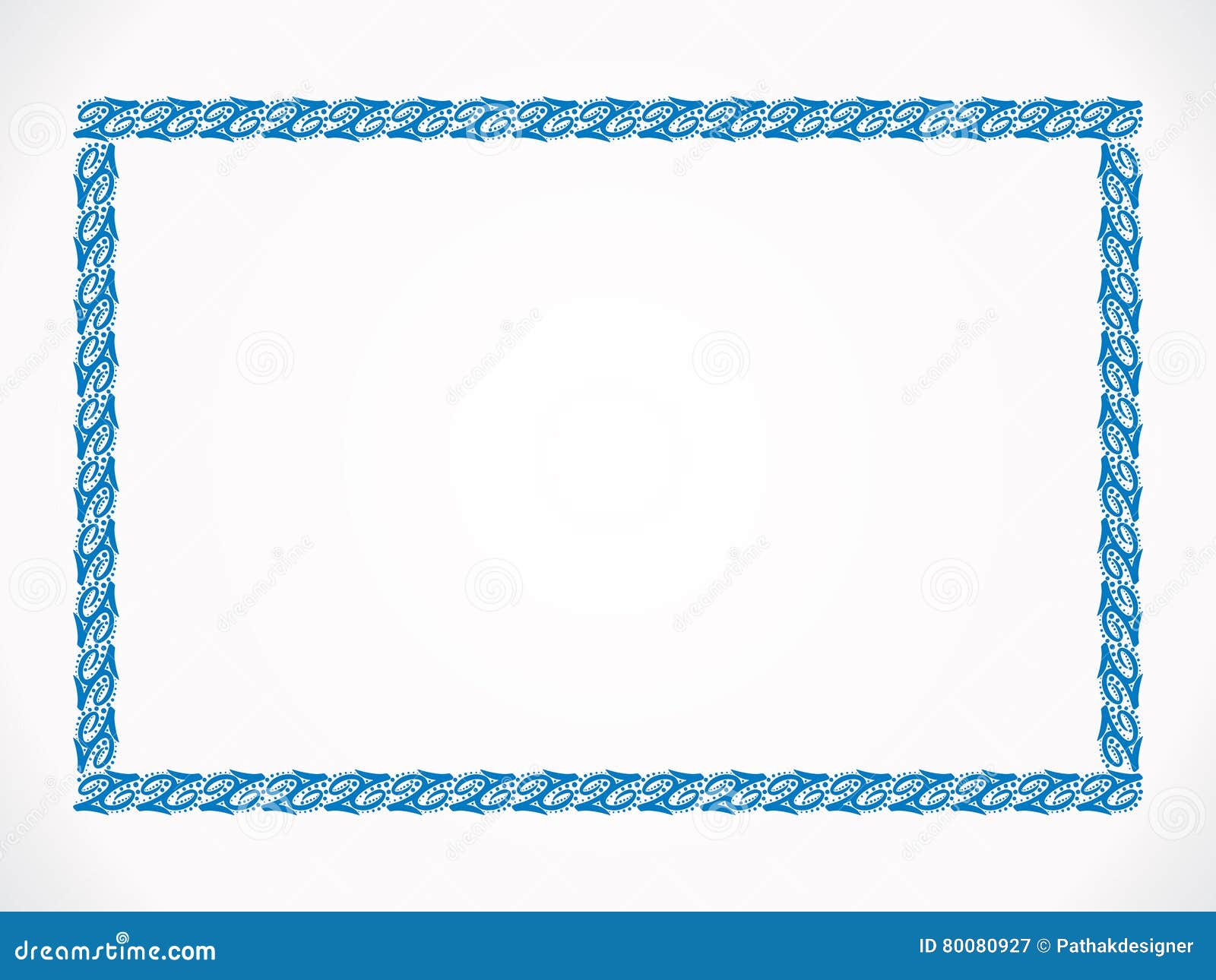 Abstract Artistic Blue Border Stock Vector - Illustration of elegant ...