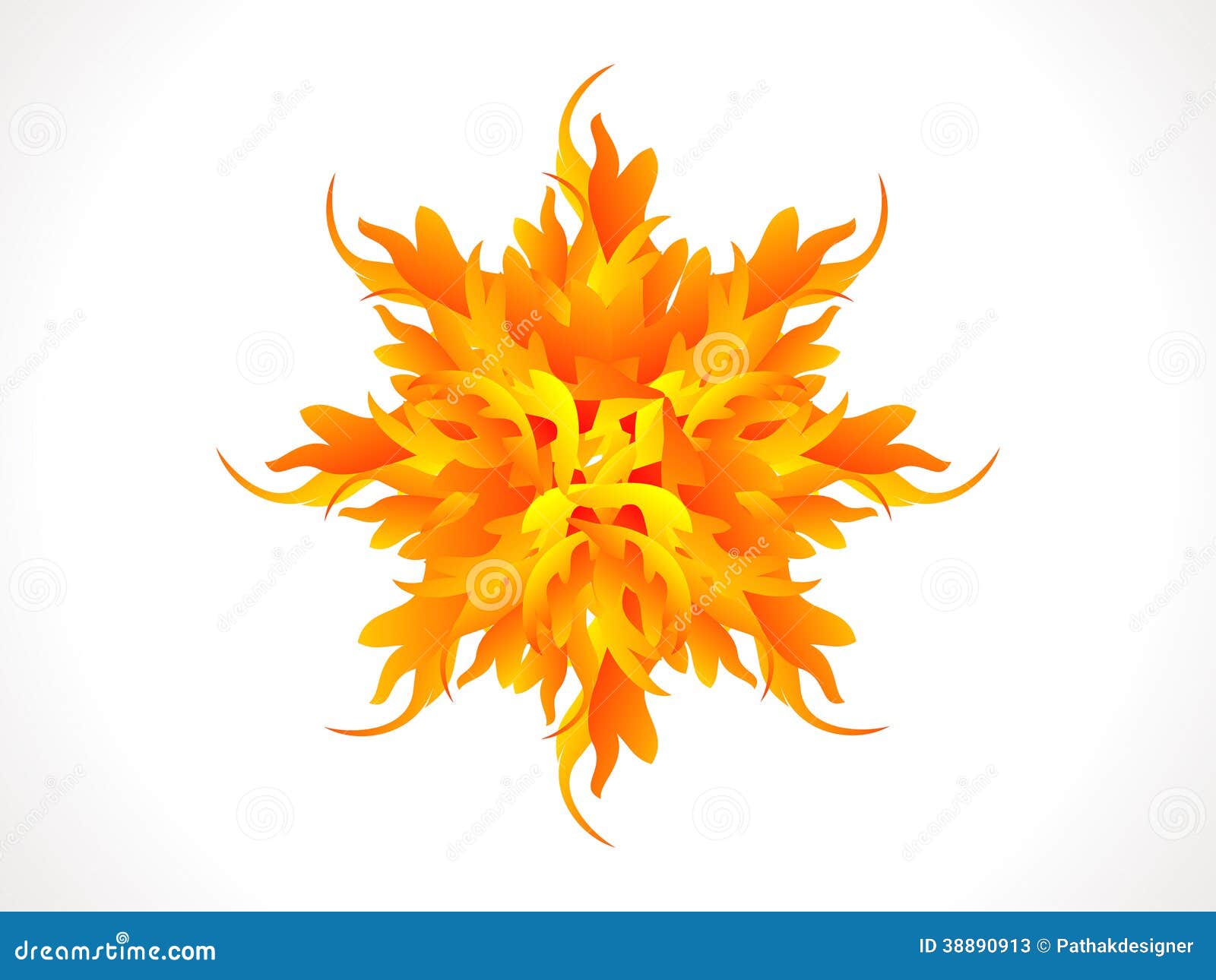 Abstract Artistic Burning Star Stock Vector - Illustration of flame ...