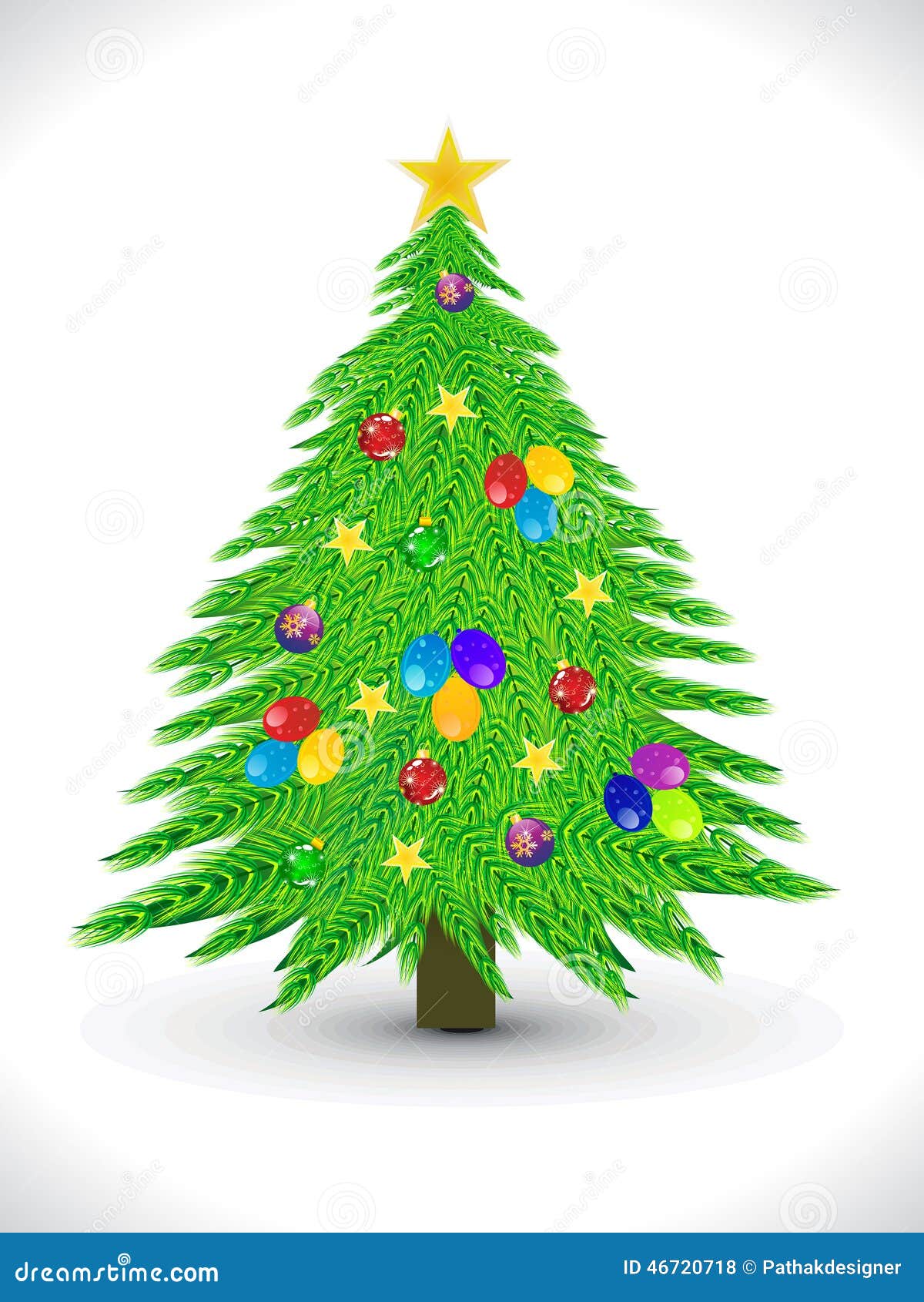 Abstract Artistic Christmas Tree Background Stock Vector - Illustration ...