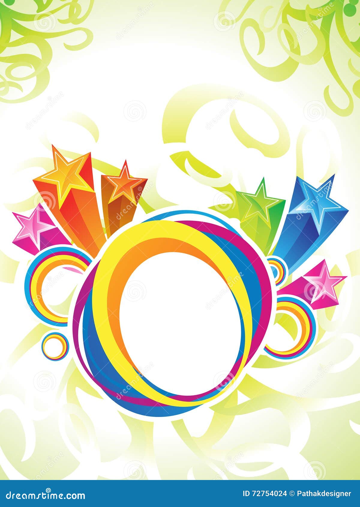Abstract Artistic Colorful Circle Explode Stock Vector - Illustration ...