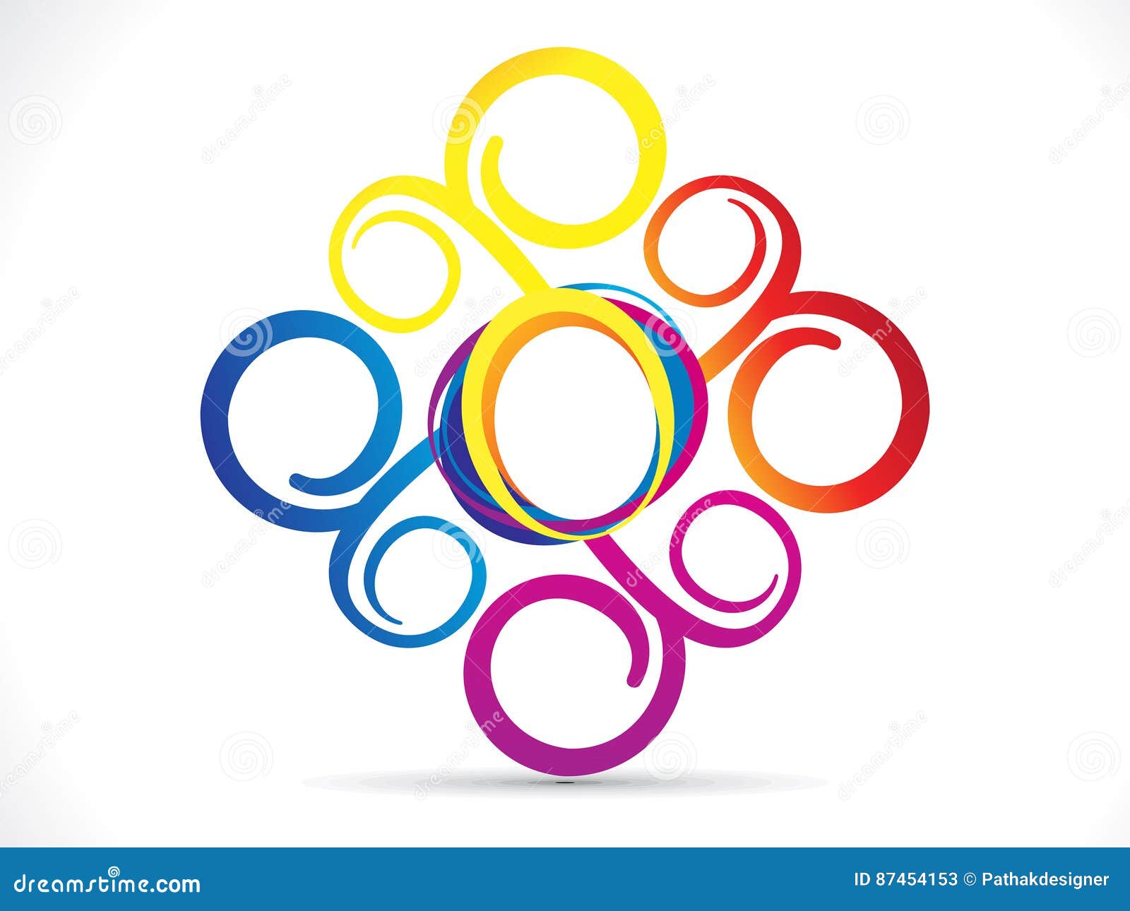 Abstract Artistic Colorful Floral Explode Stock Vector - Illustration ...