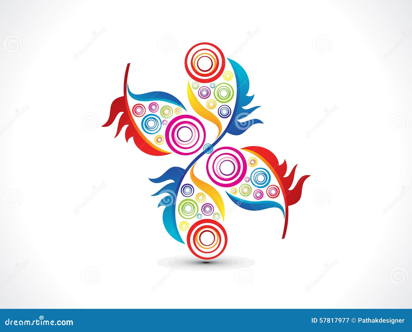 Abstract Artistic Colorful Floral Stock Vector - Illustration of design ...
