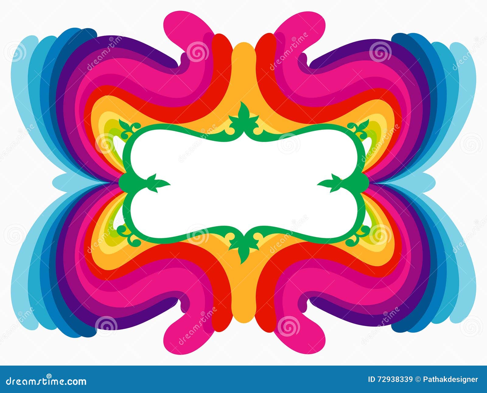 Abstract Artistic Colorful Rainbow Shape Stock Vector - Illustration of ...