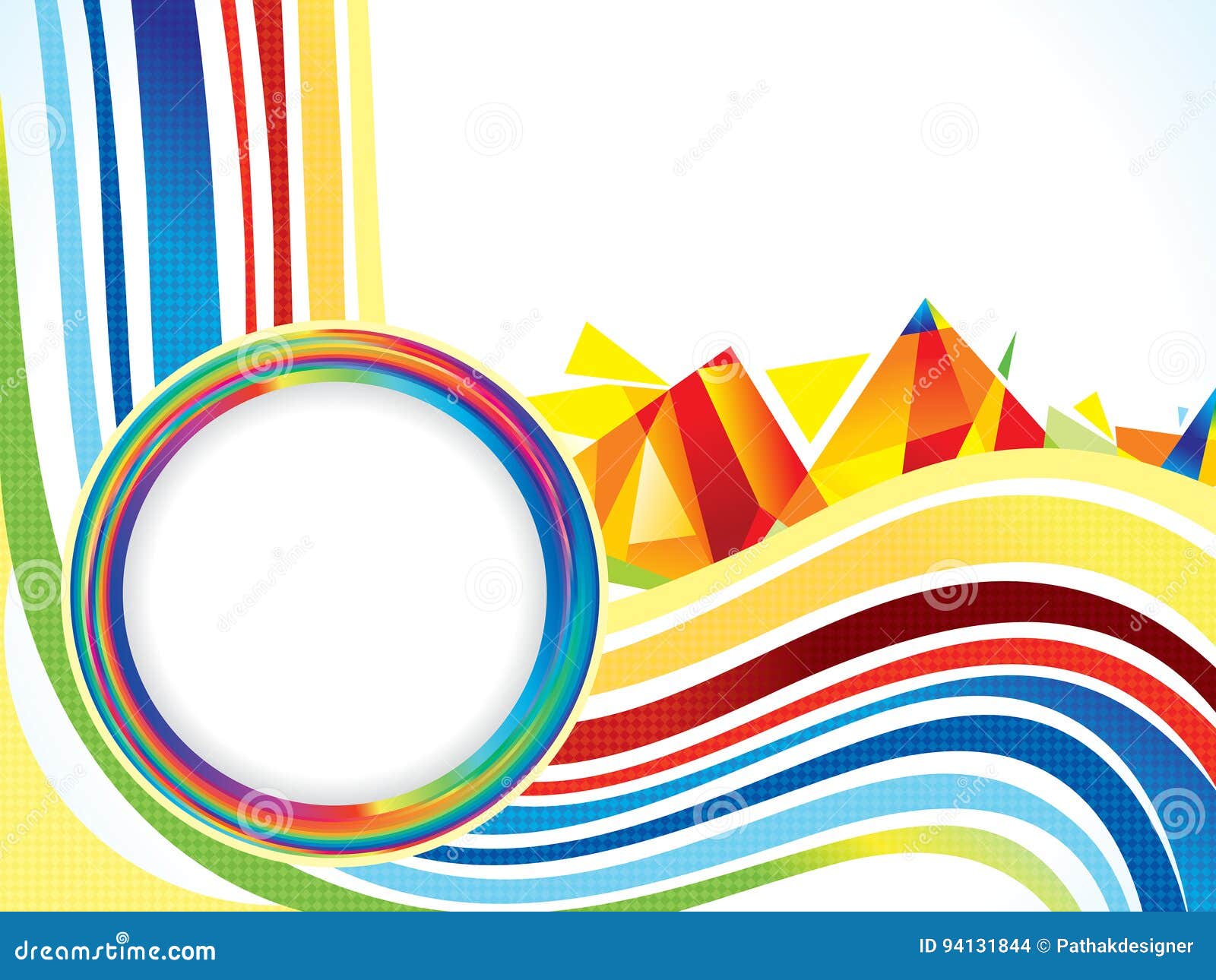 Abstract Artistic Colorful Wave Explode Stock Vector - Illustration of ...