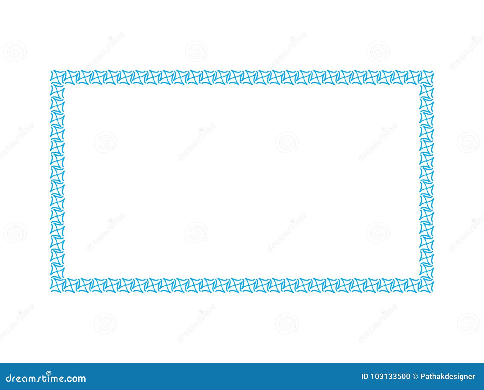Abstract Artistic Creative Blue Border Stock Vector - Illustration of ...