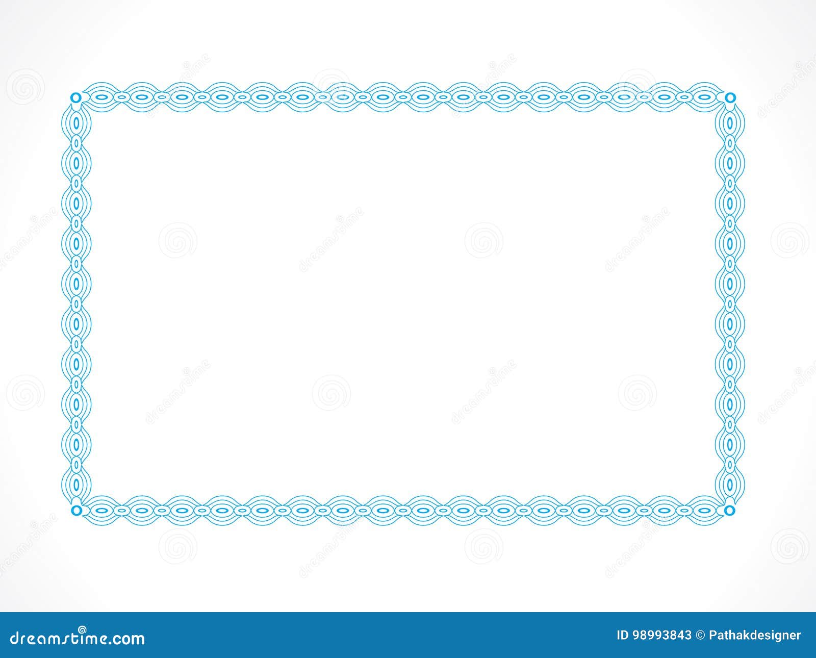 Abstract Artistic Creative Blue Border Stock Vector - Illustration of ...