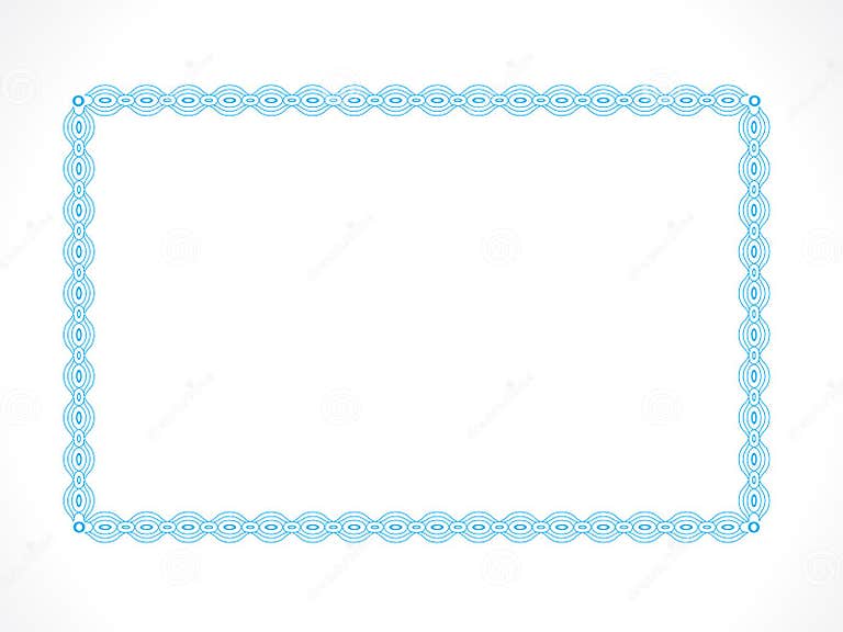 Abstract Artistic Creative Blue Border Stock Vector - Illustration of ...