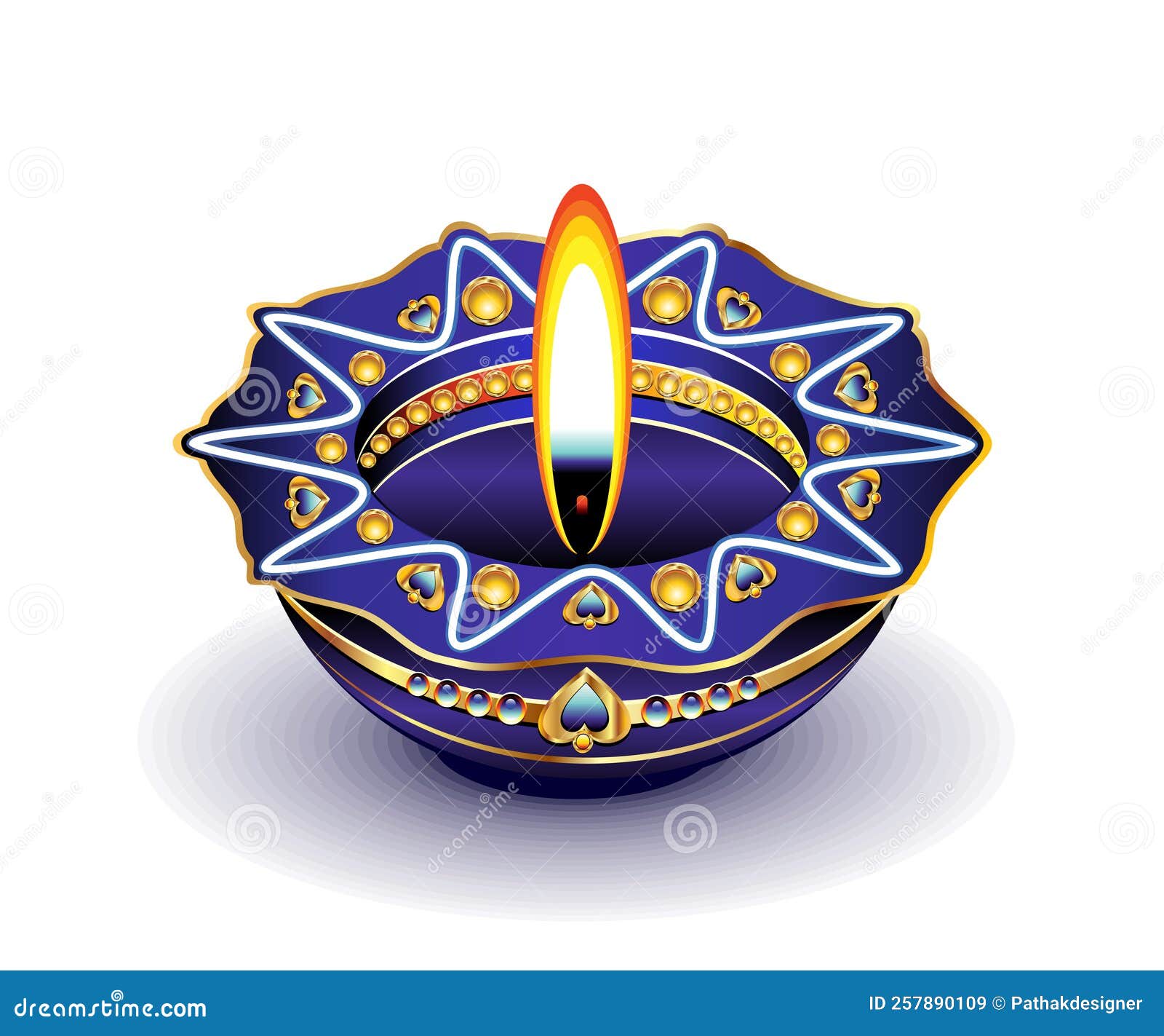 Abstract Artistic Creative Blue Deepak Stock Vector - Illustration of ...