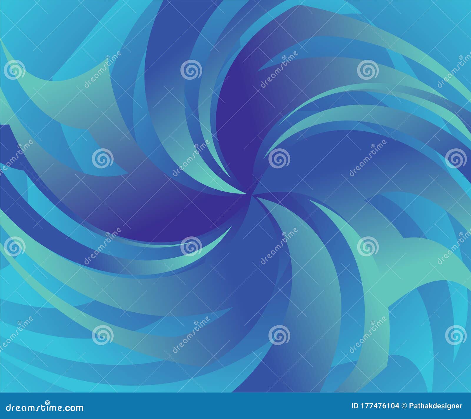 Abstract Artistic Creative Blue Swril Background Stock Vector ...