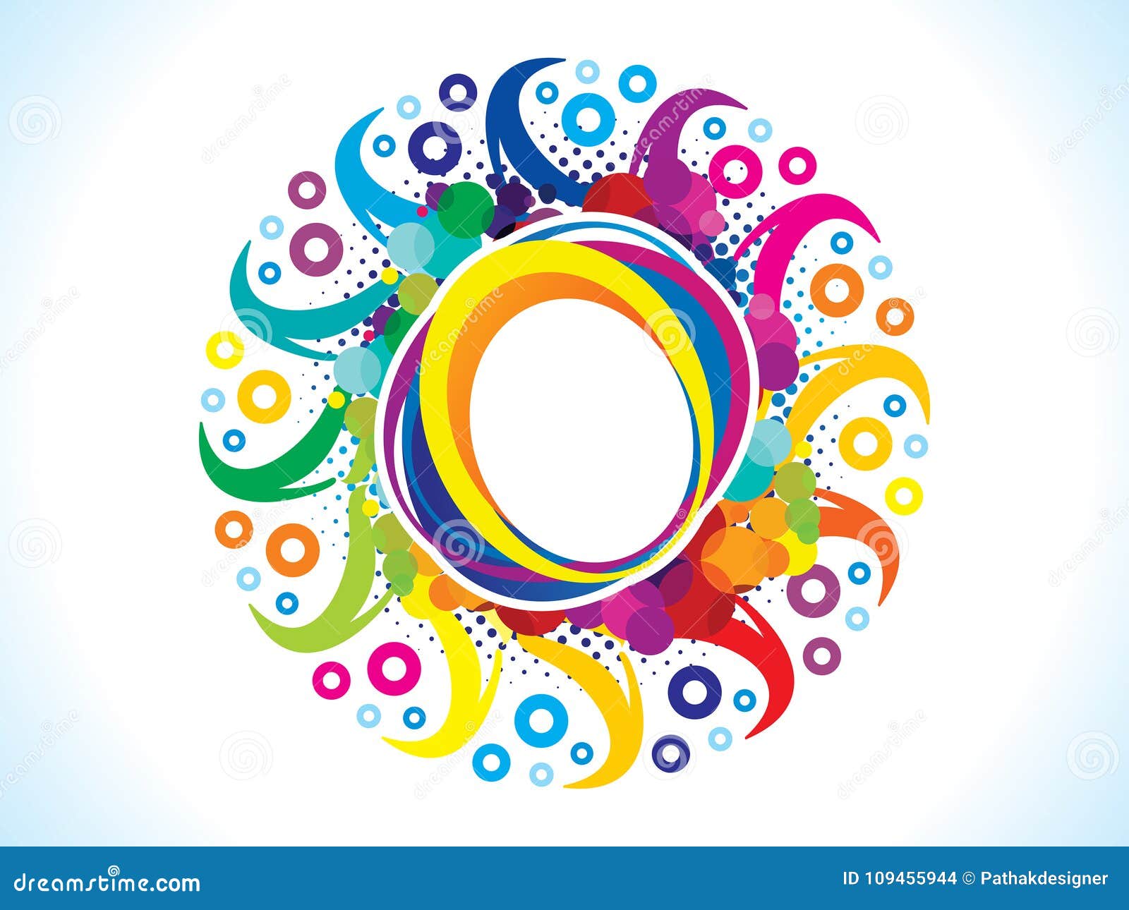 Abstract Artistic Creative Colorful Explode Stock Vector - Illustration ...