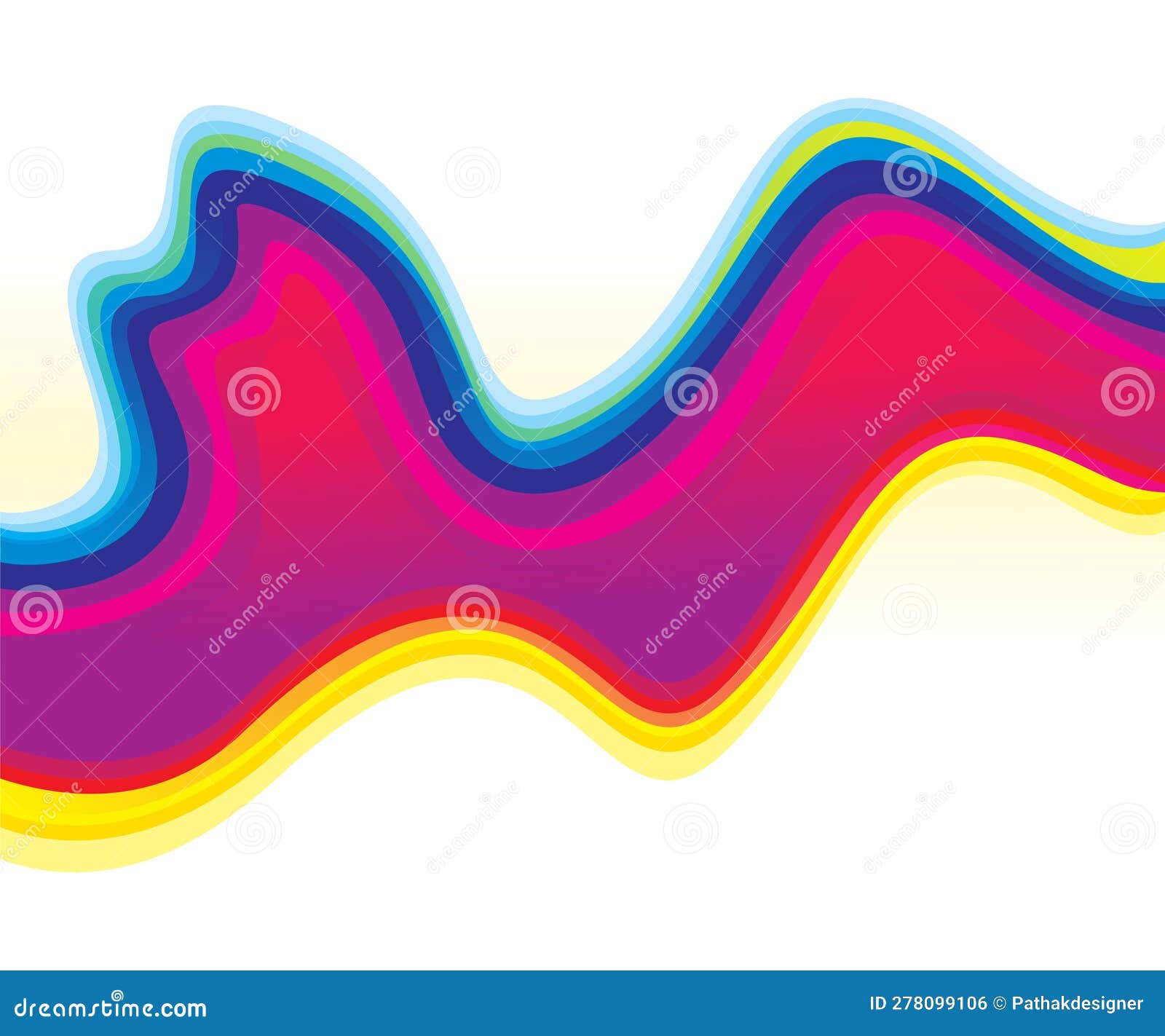 Abstract Artistic Creative Colorful Wave Stock Vector - Illustration of ...
