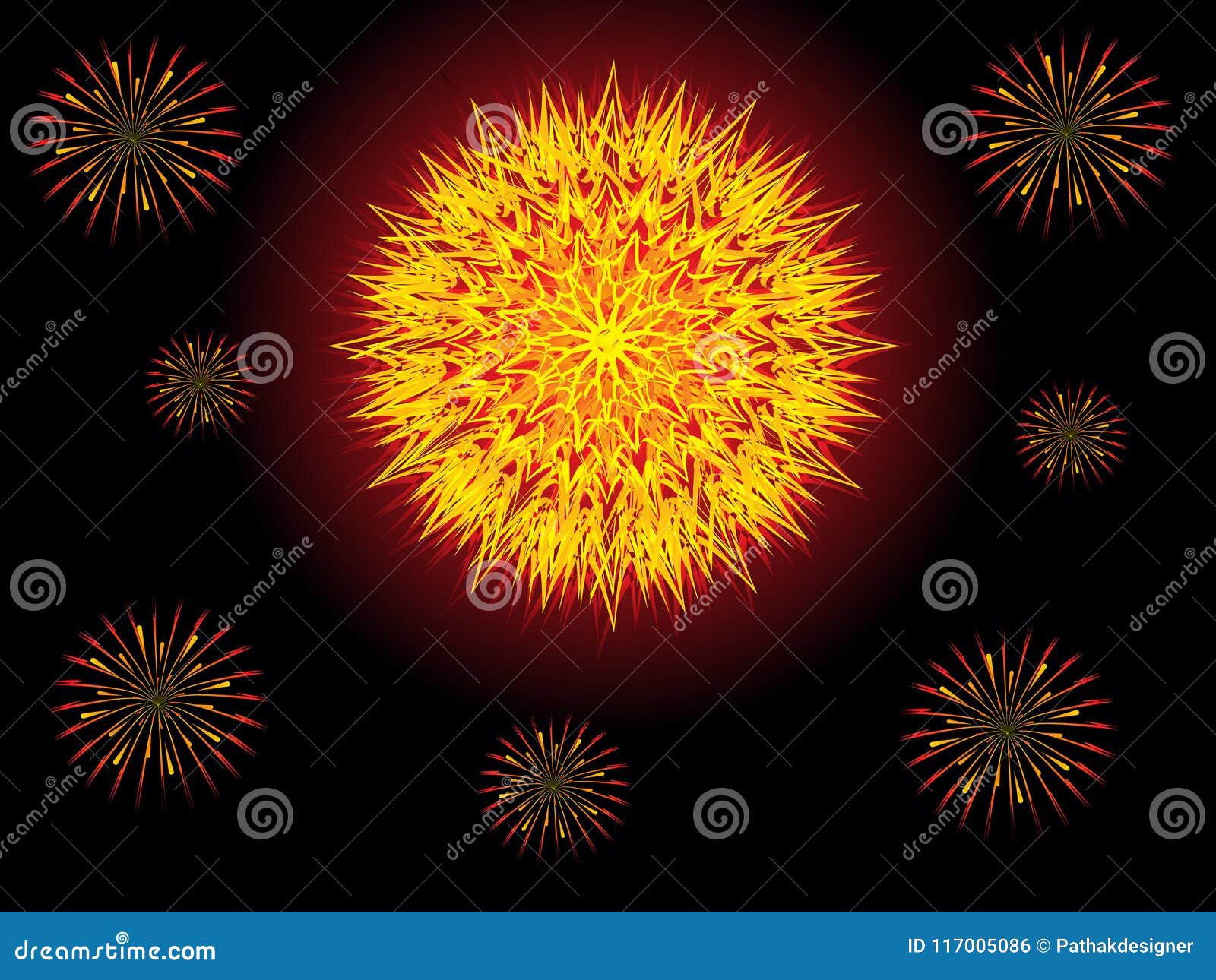 Abstract Artistic Creative Cracker Explode Stock Vector - Illustration ...