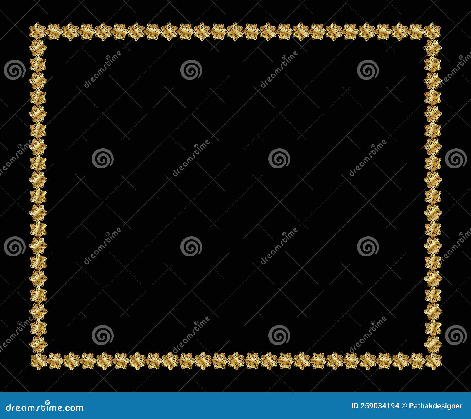 Abstract Artistic Creative Decorative Floral Border Stock Vector ...