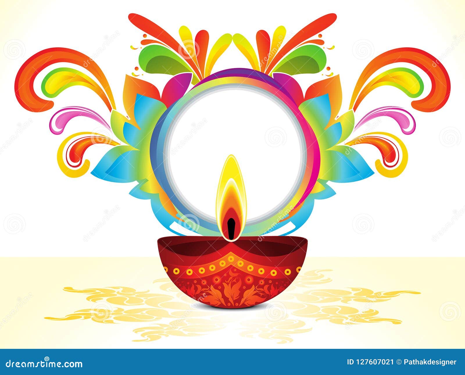 Abstract Artistic Creative Diwali Background Stock Vector ...