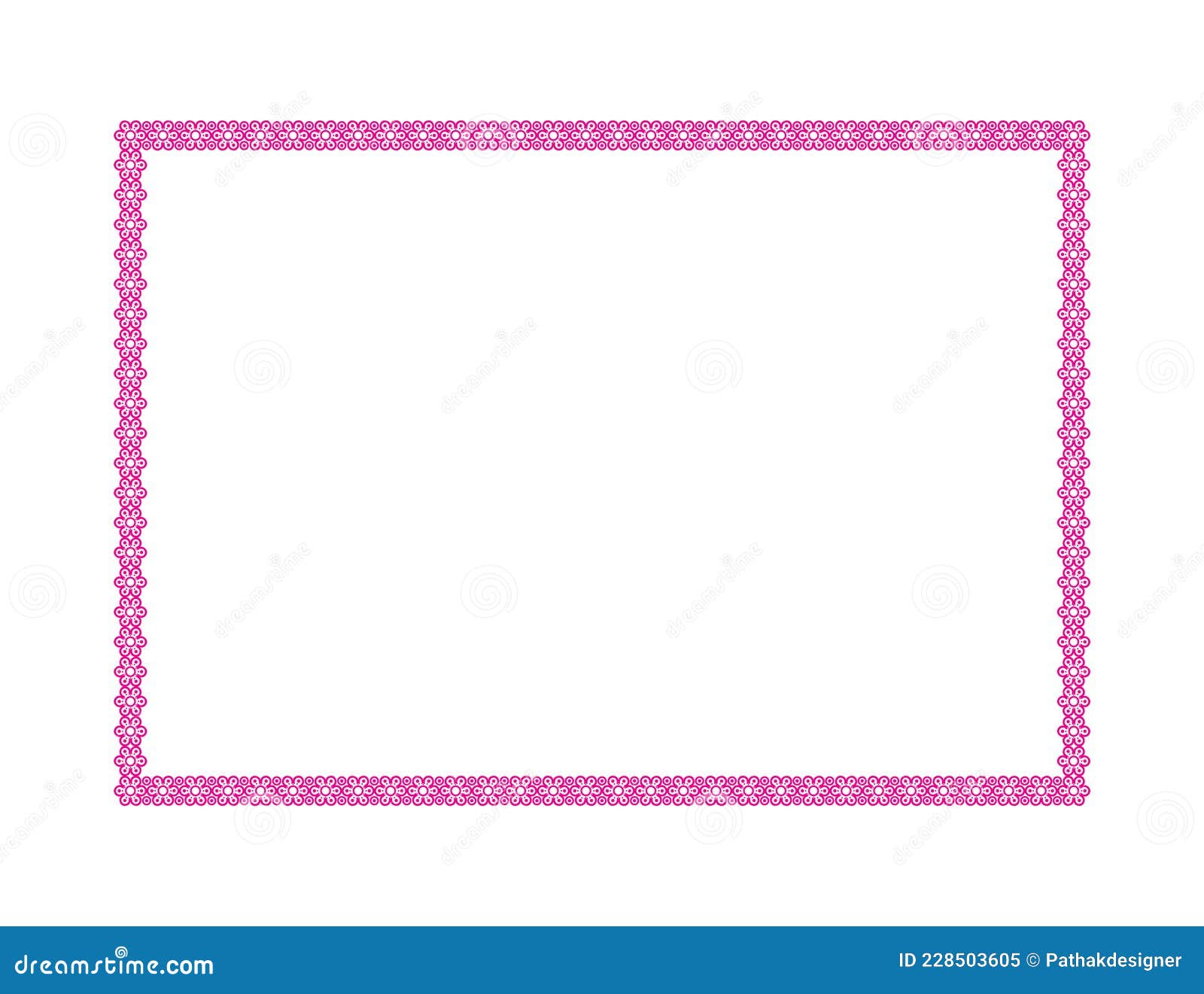 Abstract Artistic Creative Floral Red Border Stock Vector ...