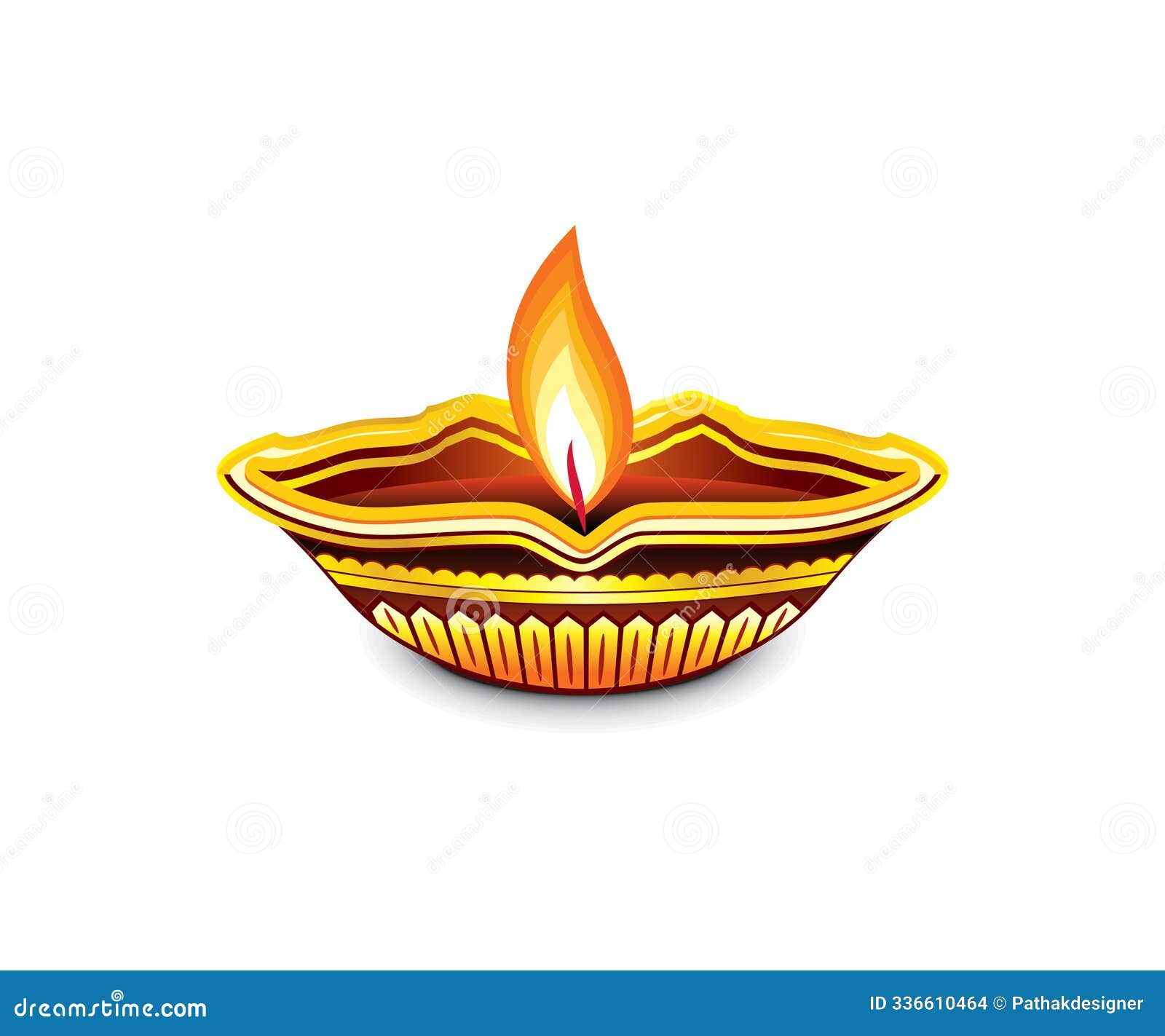 Abstract Artistic Creative Golden Deepak Stock Illustration ...