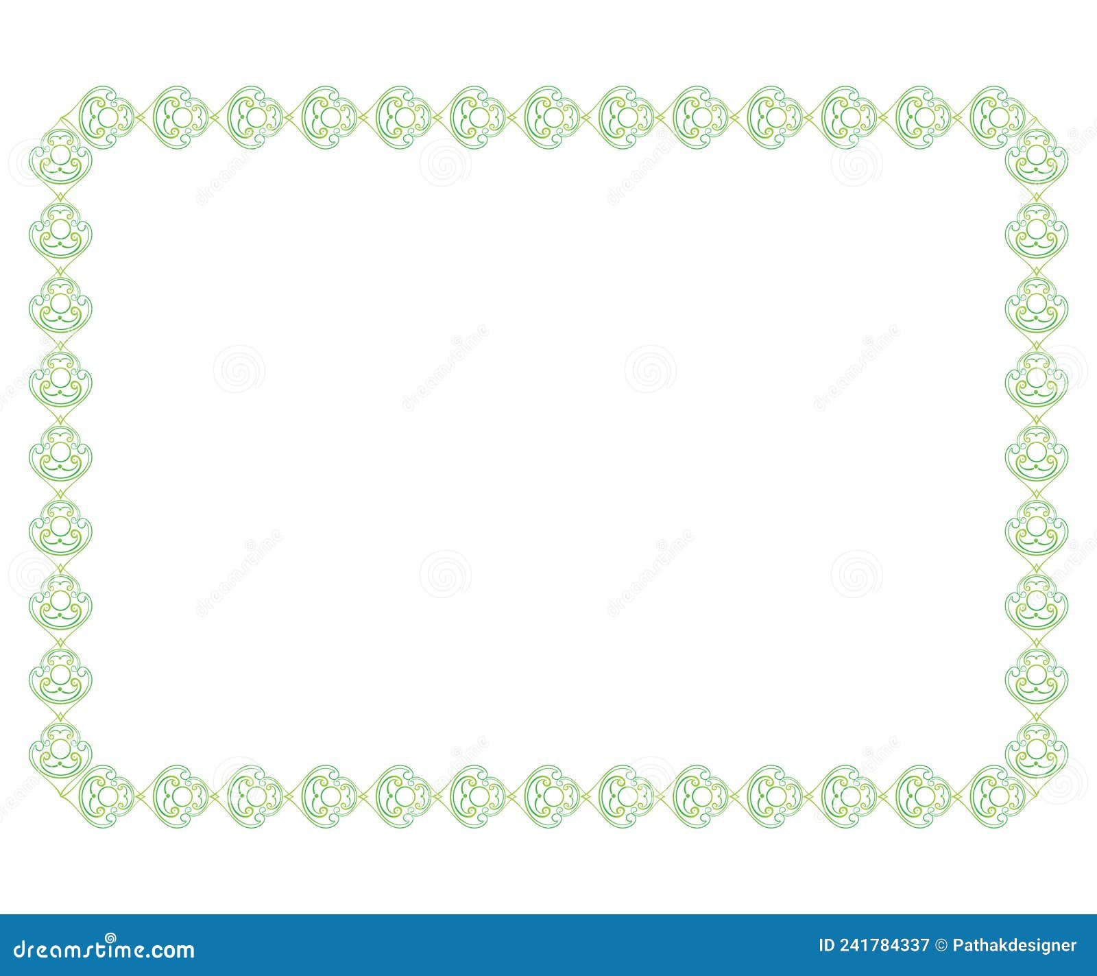 Abstract Artistic Creative Green Border Stock Vector - Illustration of ...