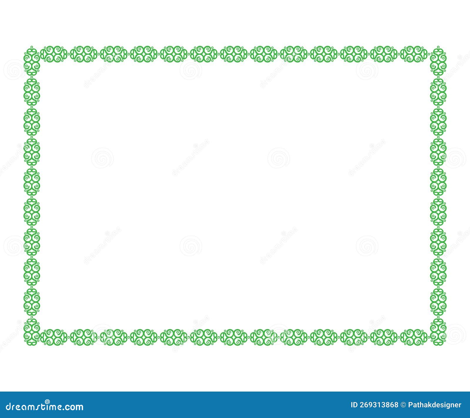 Abstract Artistic Creative Green Border Stock Vector - Illustration of ...