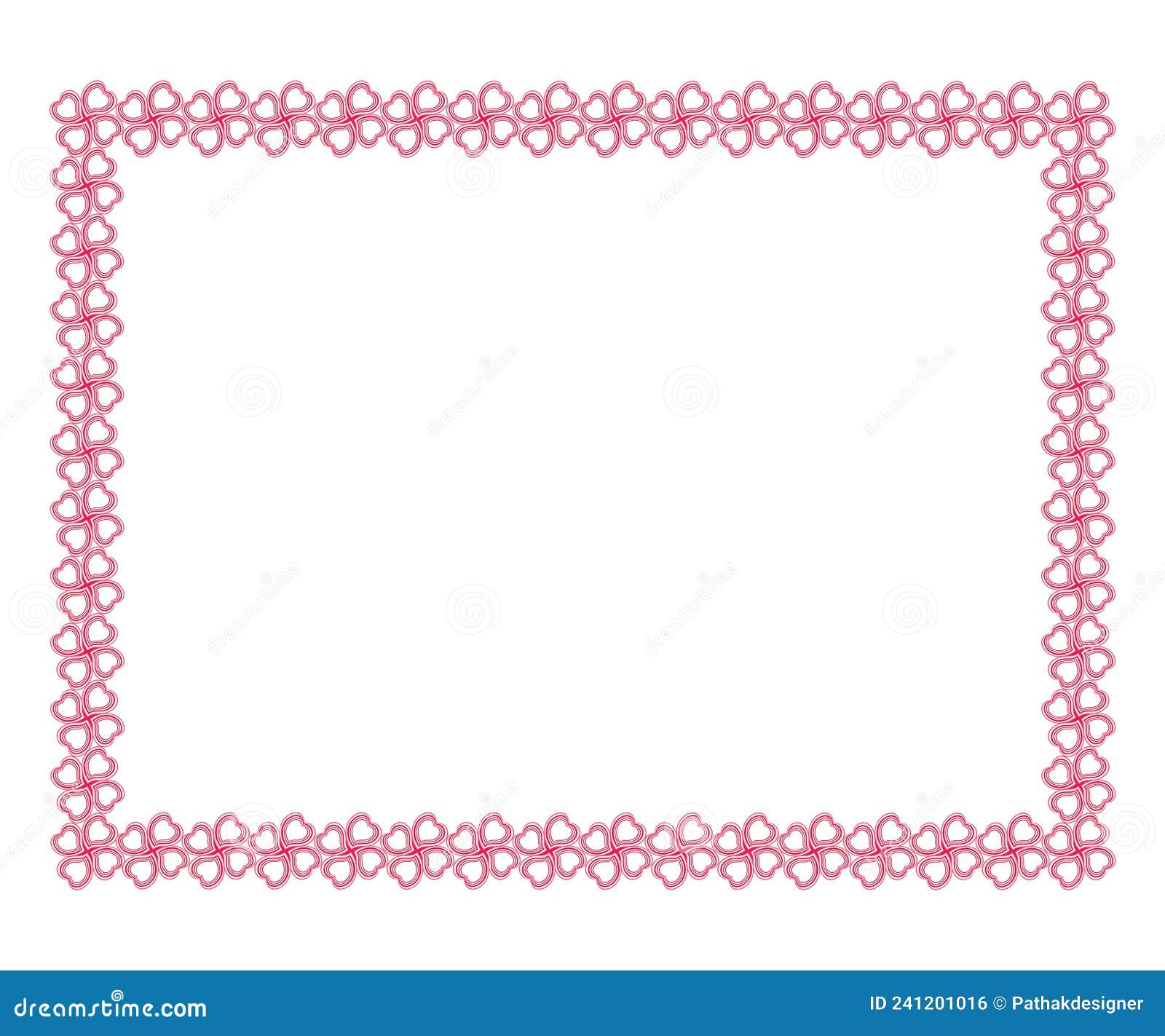 Abstract Artistic Creative Heart Border Stock Vector - Illustration of ...