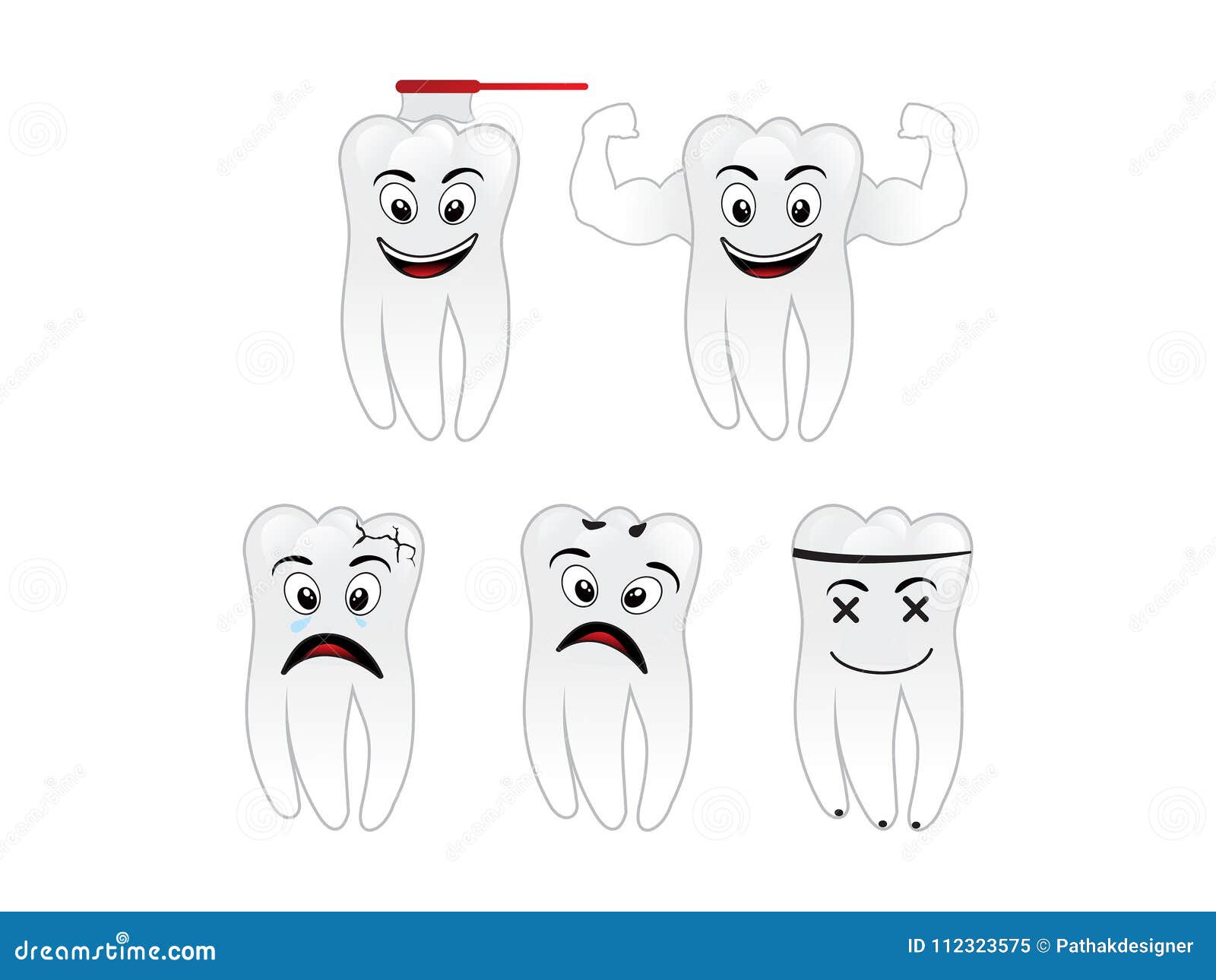 Abstract Artistic Creative Human Tooth Stock Vector - Illustration of ...
