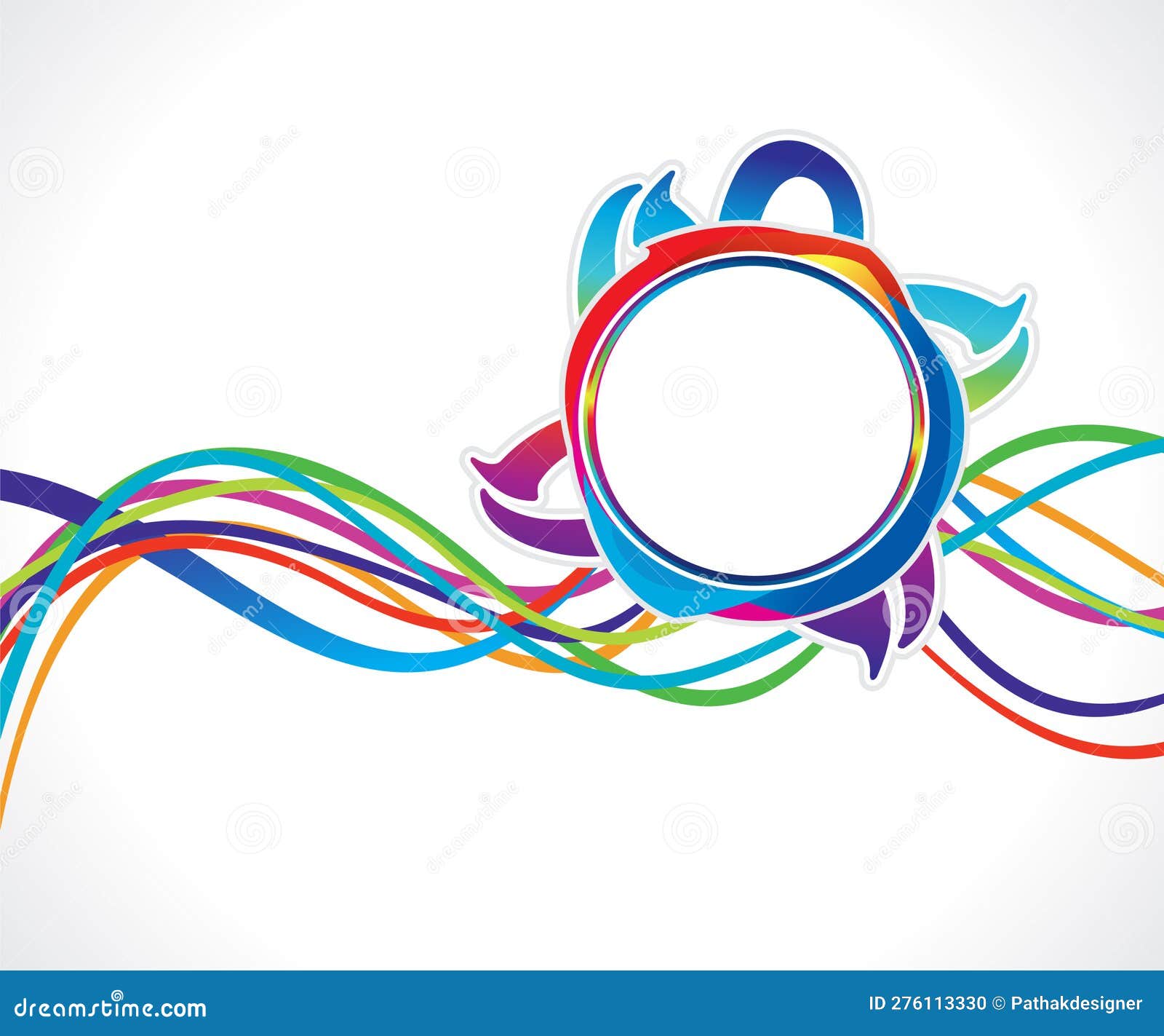 Abstract Artistic Creative Line Wave Stock Vector - Illustration of ...