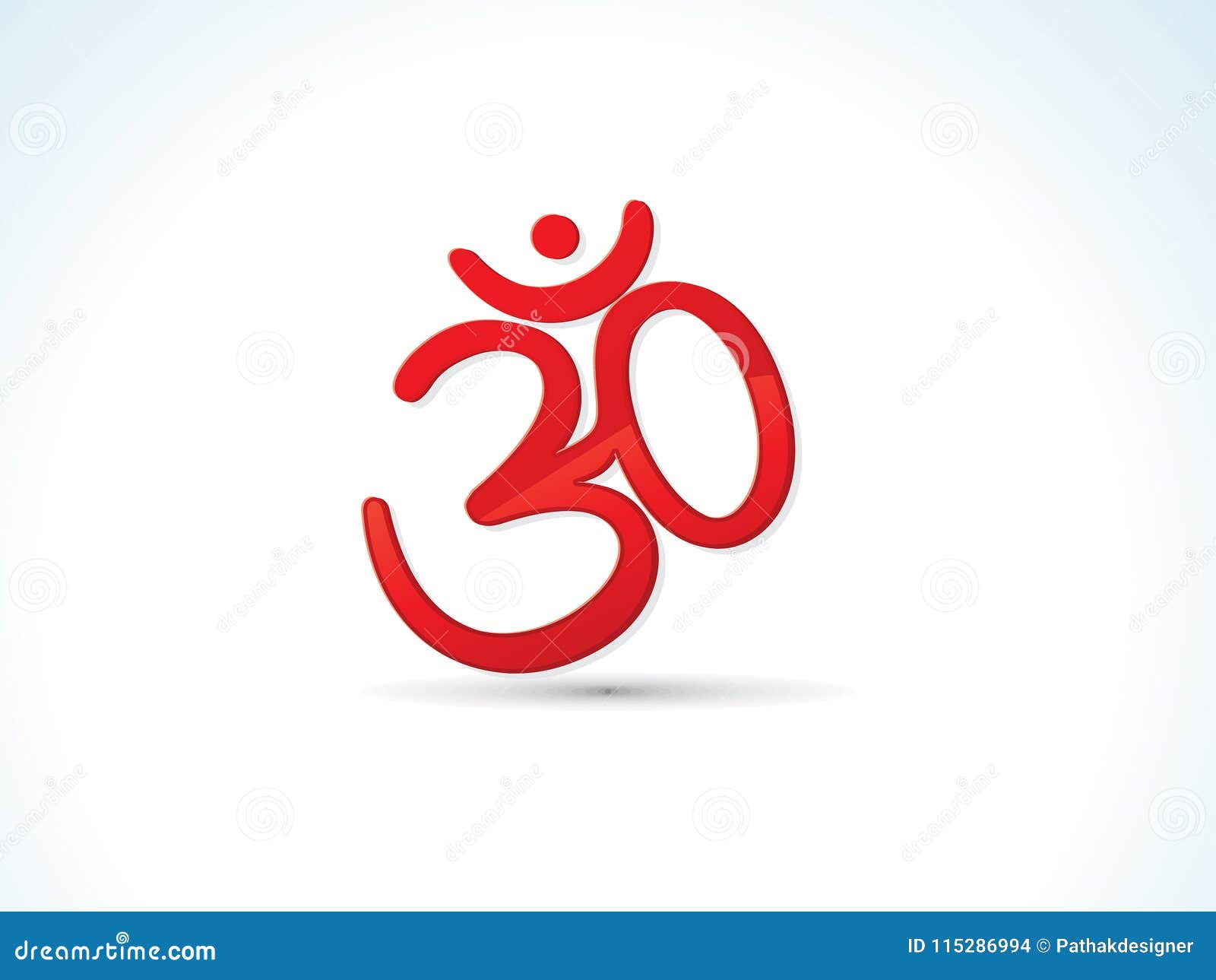 Abstract Artistic Creative Om Text Stock Vector - Illustration of ...