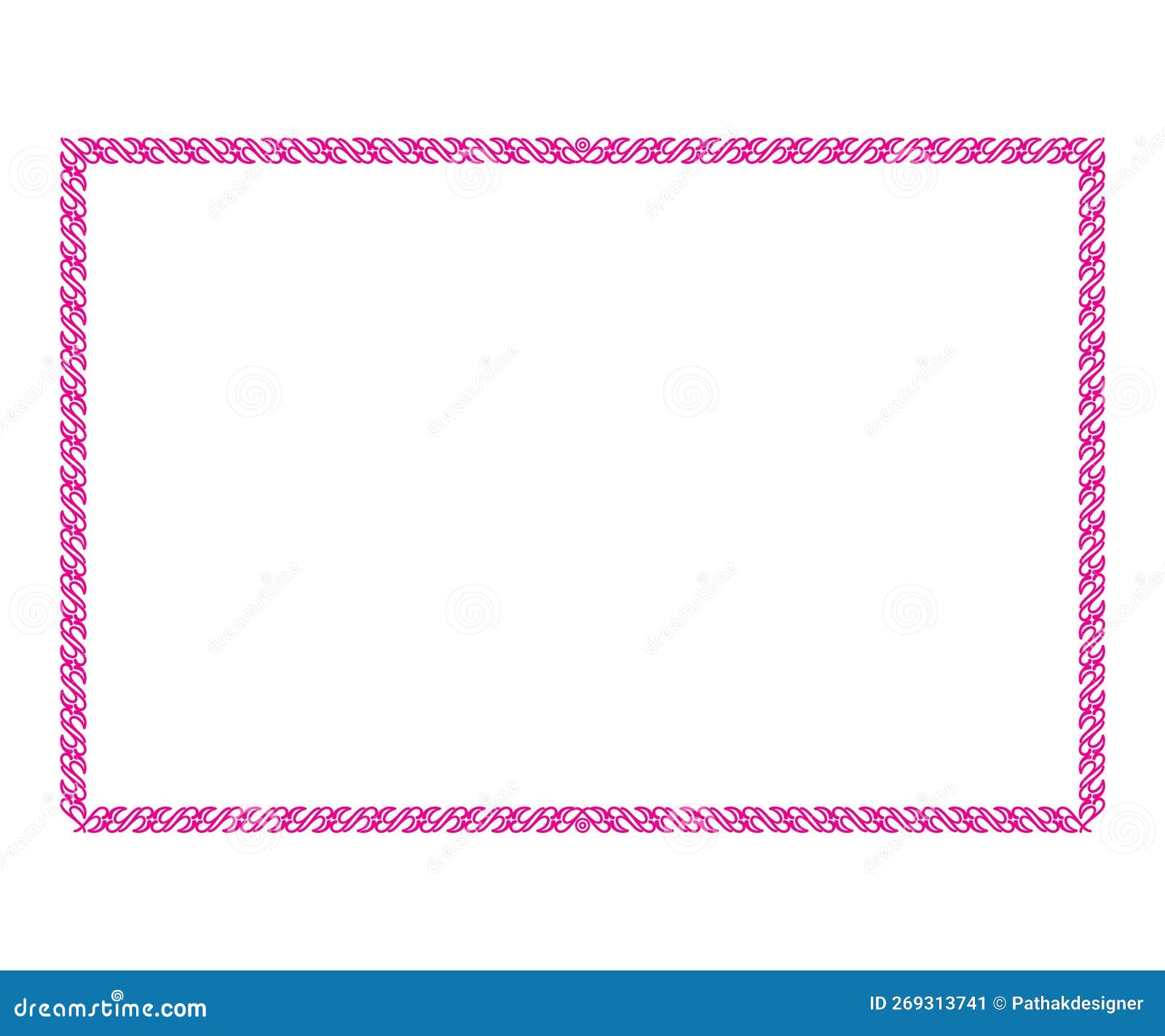 Abstract Artistic Creative Pink Border Stock Vector - Illustration of ...