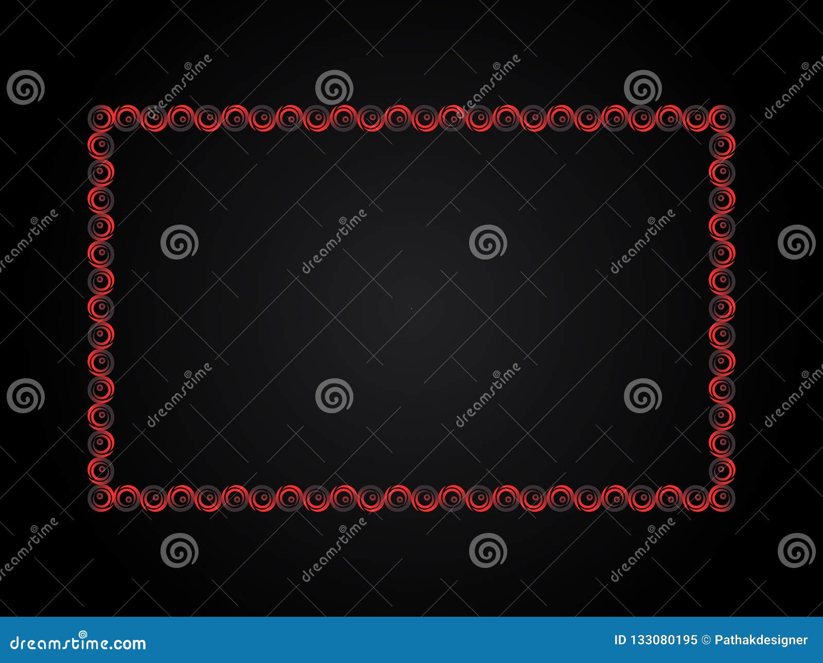 Abstract Artistic Creative Red Border Stock Vector - Illustration of ...