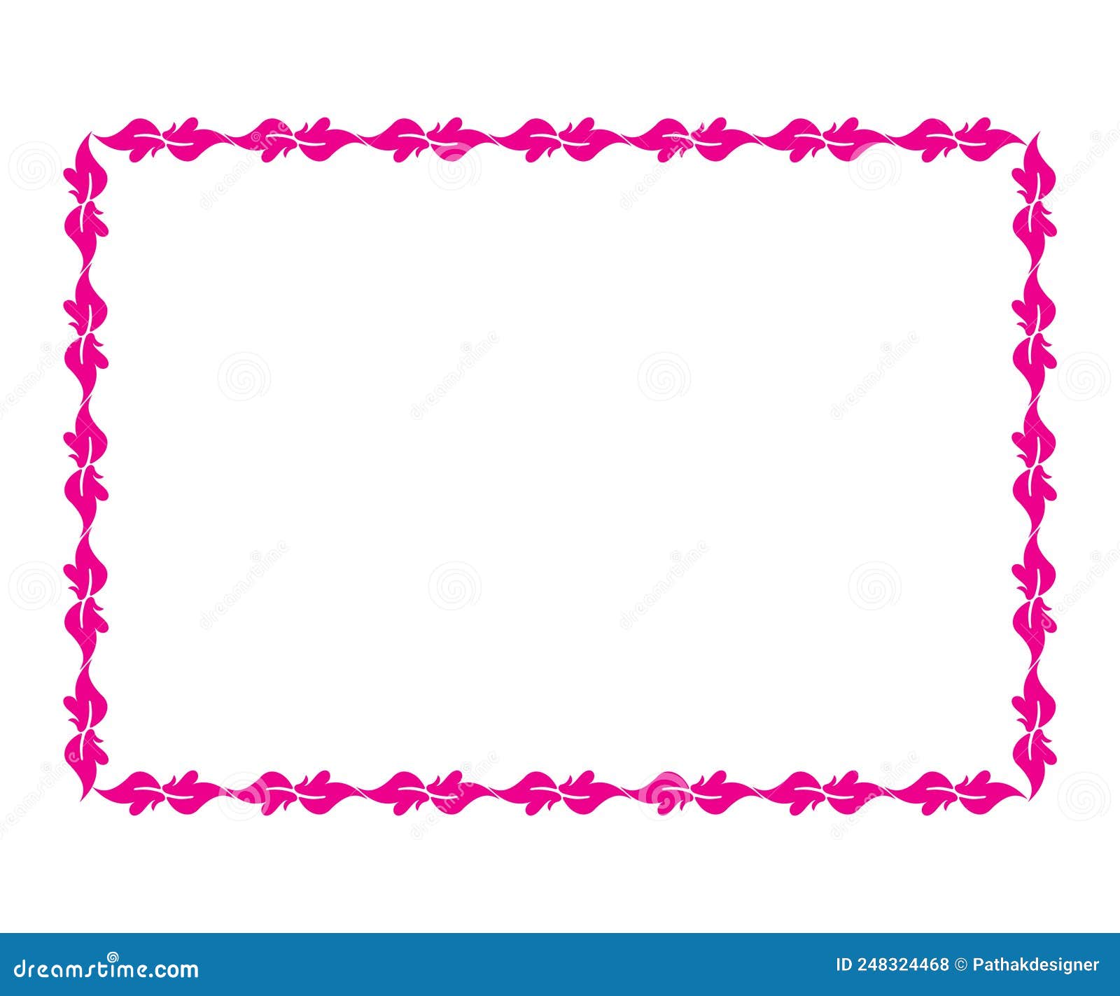 Abstract Artistic Creative Red Leaf Floral Border Stock Vector ...