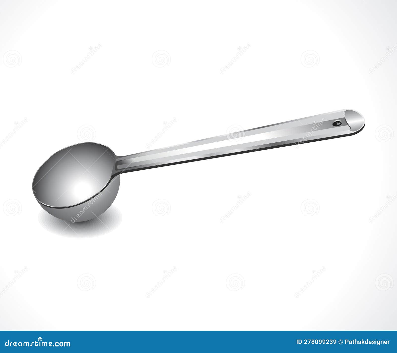 Abstract Artistic Creative Shiny Steel Spoon Stock Vector ...