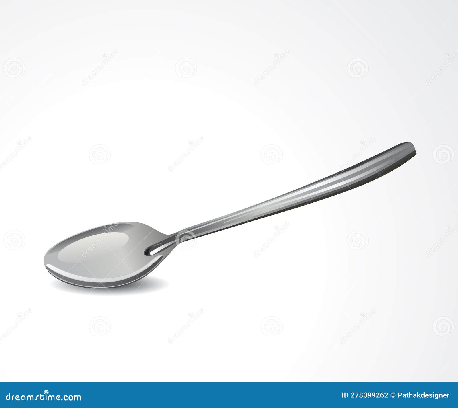 Abstract Artistic Creative Steel Spoon Stock Vector - Illustration of ...