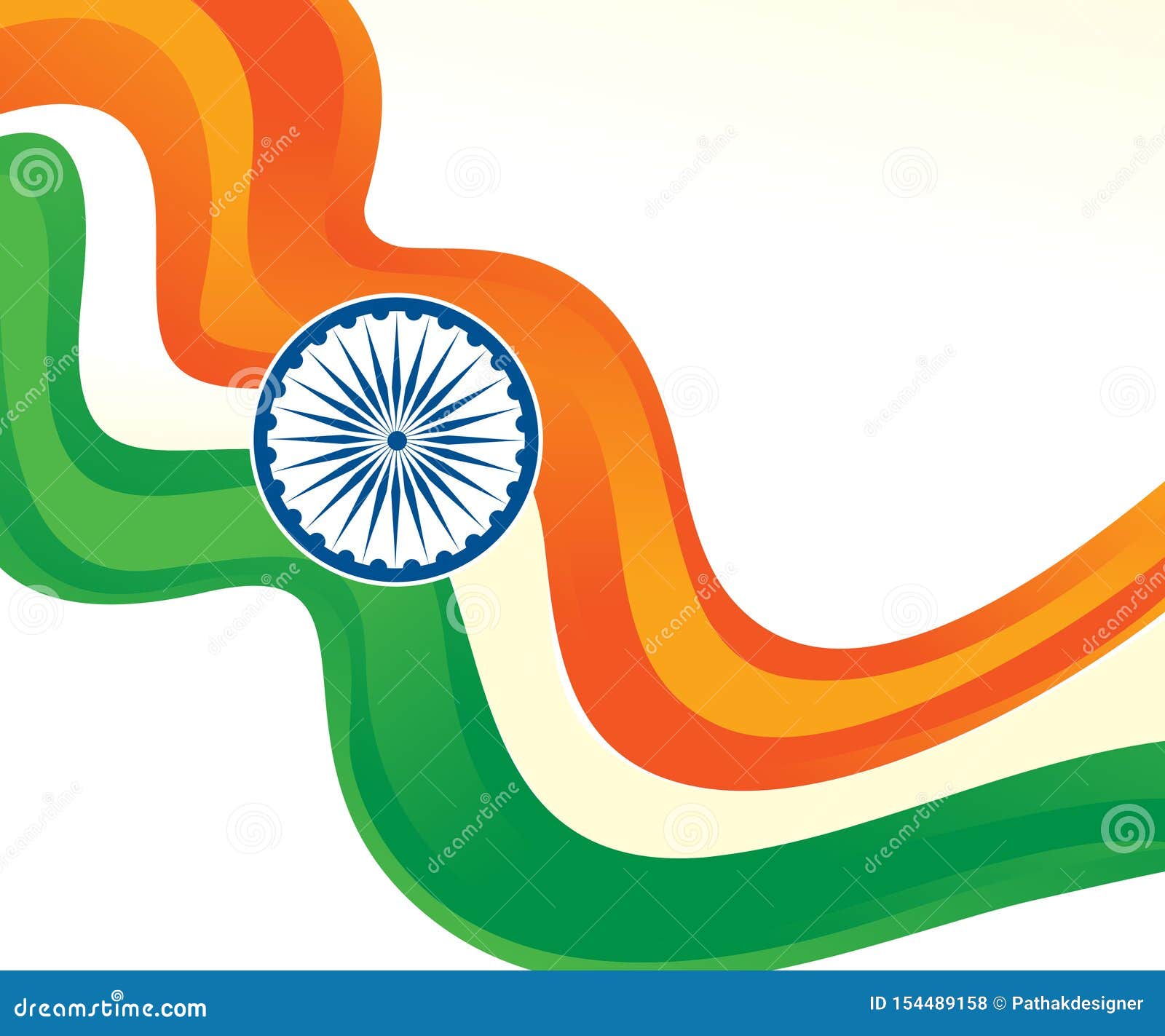 Abstract Artistic Creative Tri Color Flag Stock Vector - Illustration ...