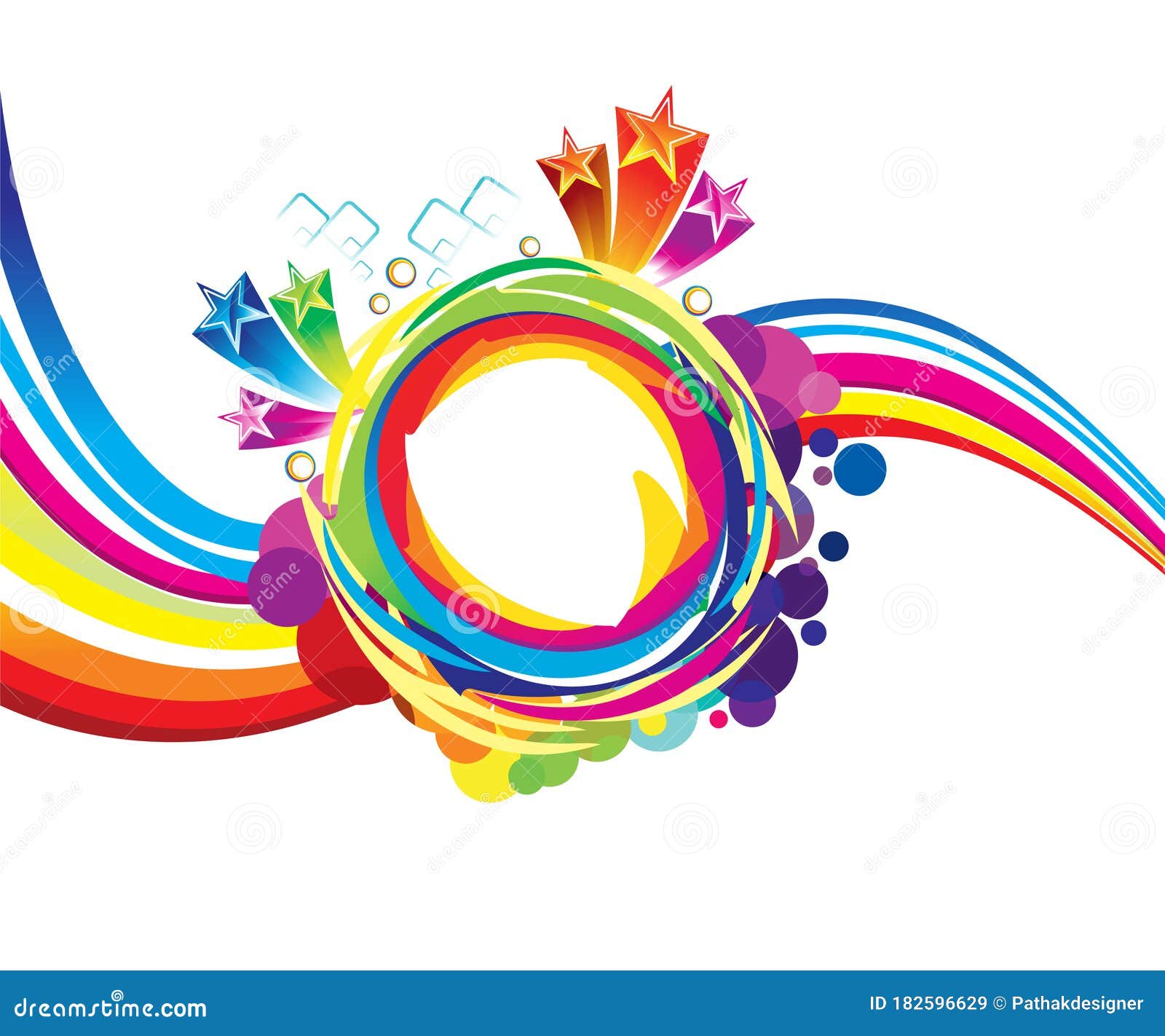 Abstract Artistic Creative Wave Explode Stock Vector - Illustration of ...