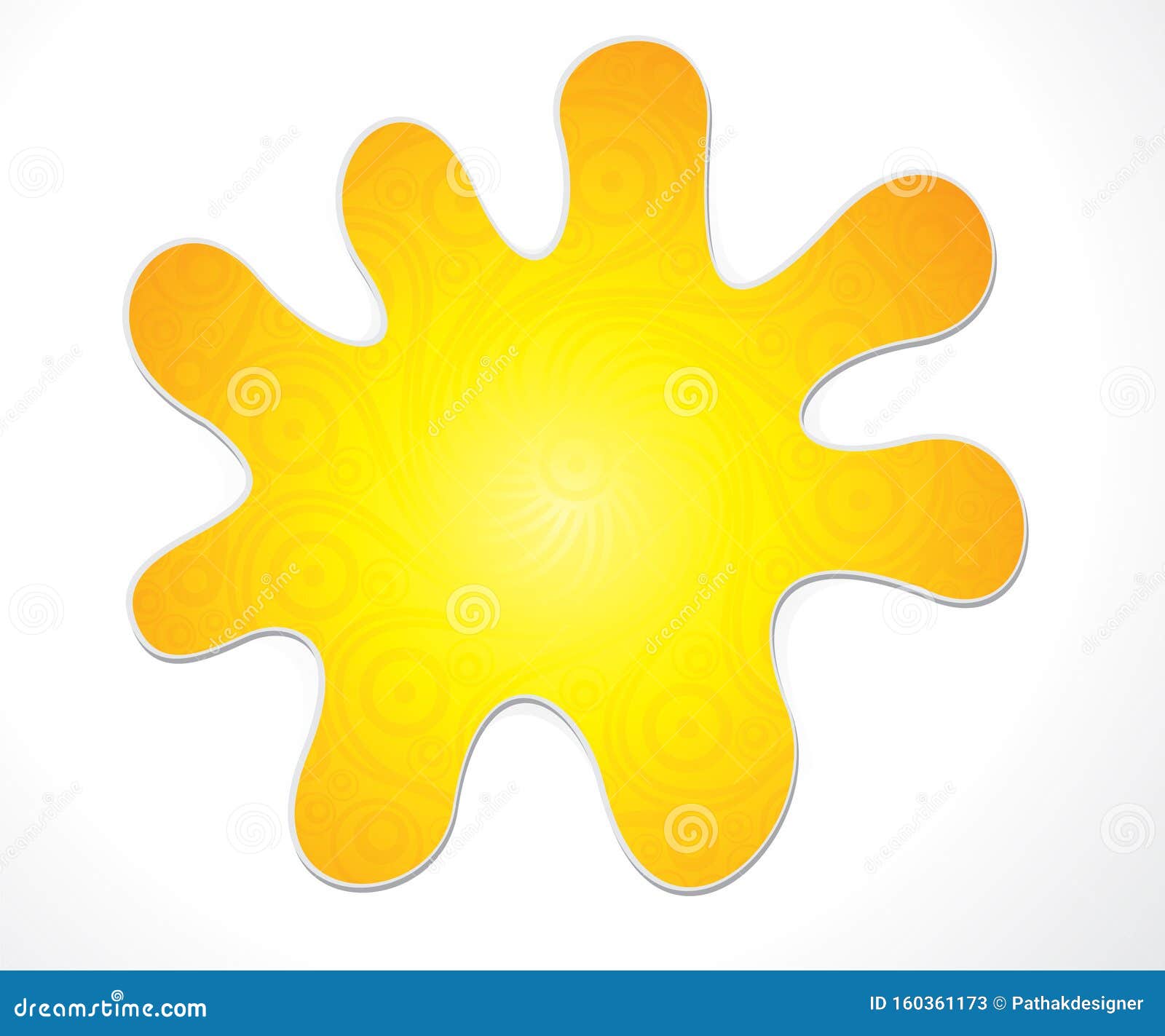 Abstract Artistic Creative Yellow Splash Stock Vector - Illustration of ...