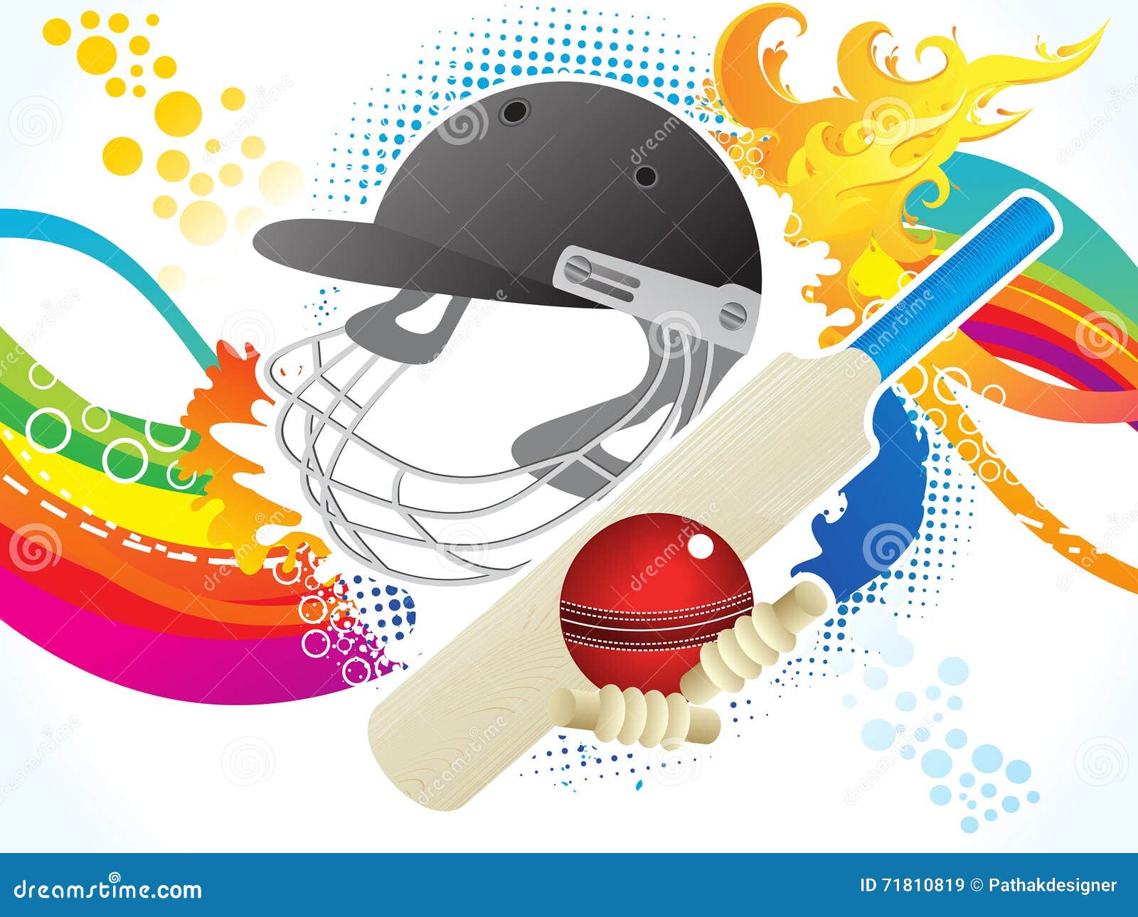 Abstract Artistic Cricket Background Stock Vector - Illustration of ...