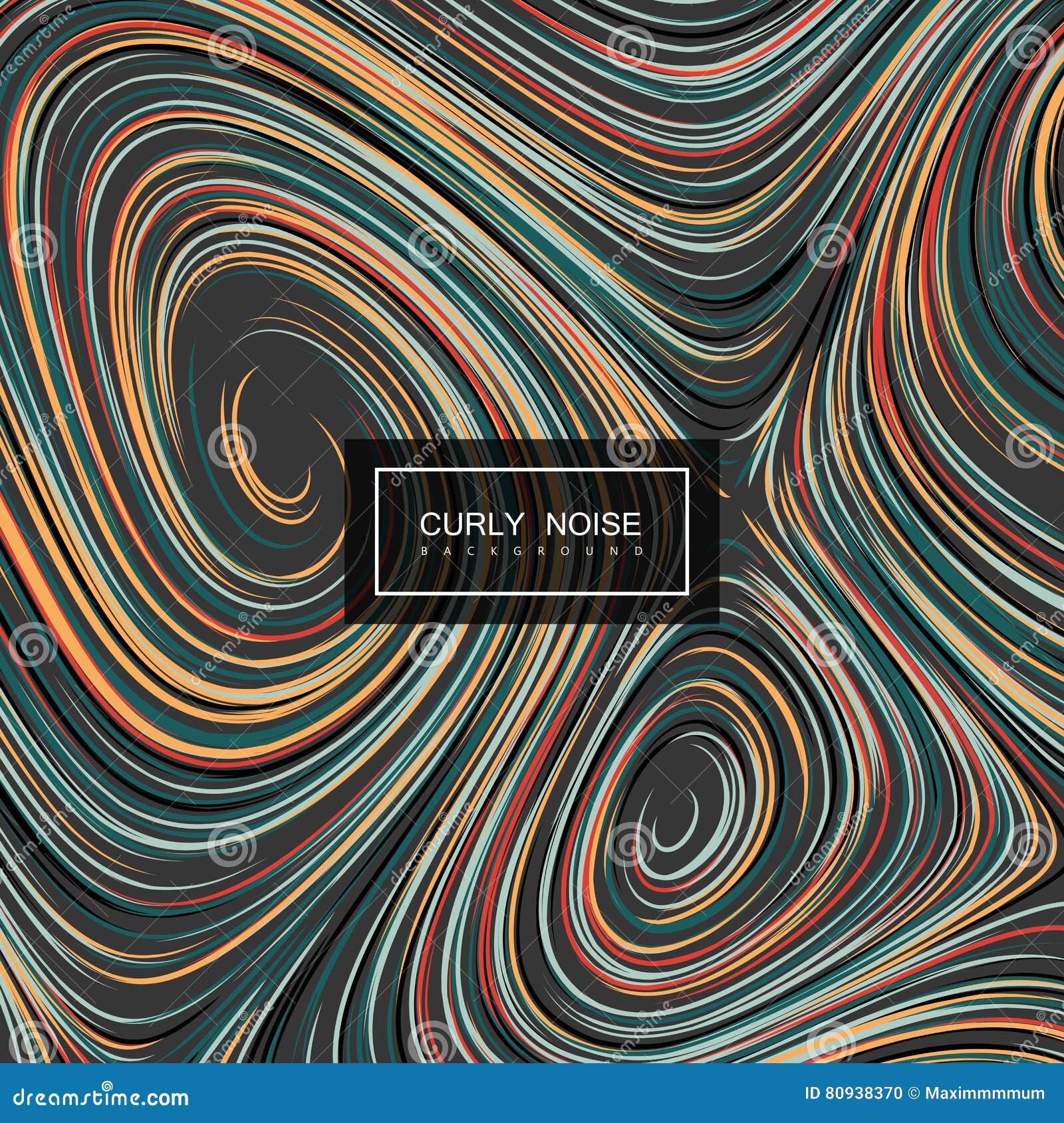 Abstract Artistic Curl Background Stock Vector - Illustration of curve ...