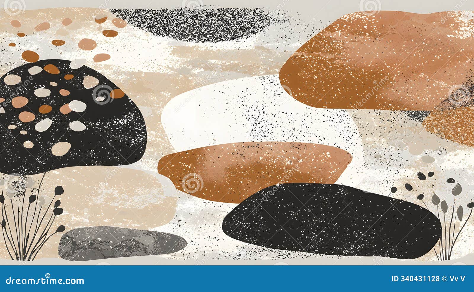 Abstract Artistic Design with Earthy Color Palette Stock Photo - Image ...