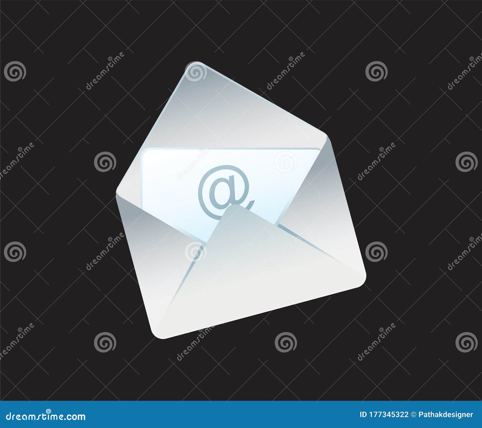 Abstract Artistic Detailed Mail Icon Stock Vector - Illustration of ...