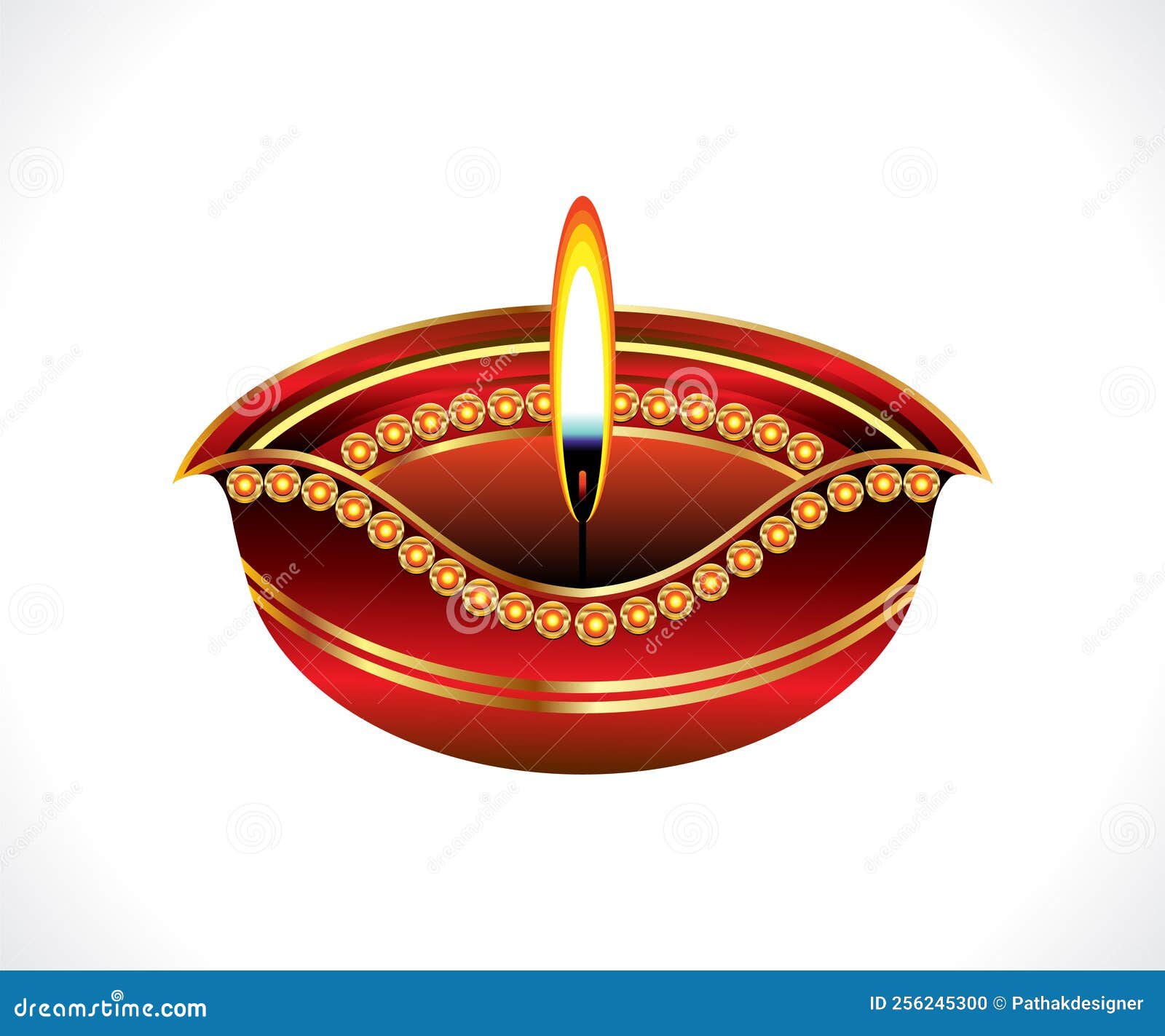 Abstract Artistic Detailed Red Deepak Stock Vector - Illustration of ...