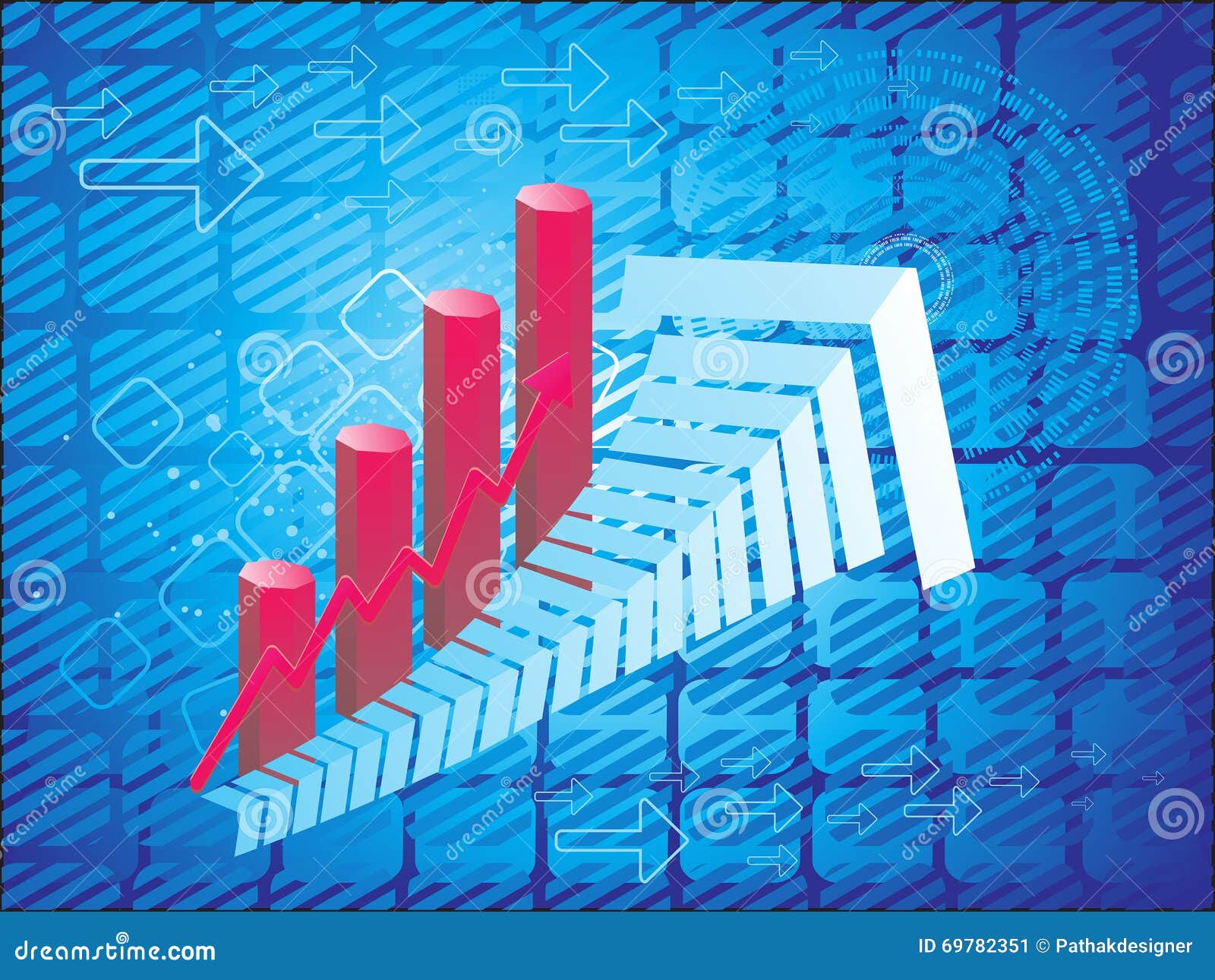 Abstract Artistic Digital Chart Stock Vector - Illustration of ...
