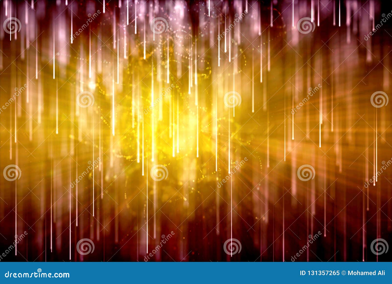 Abstract Artistic Digital Energy Field with Streams of Data Flowing ...