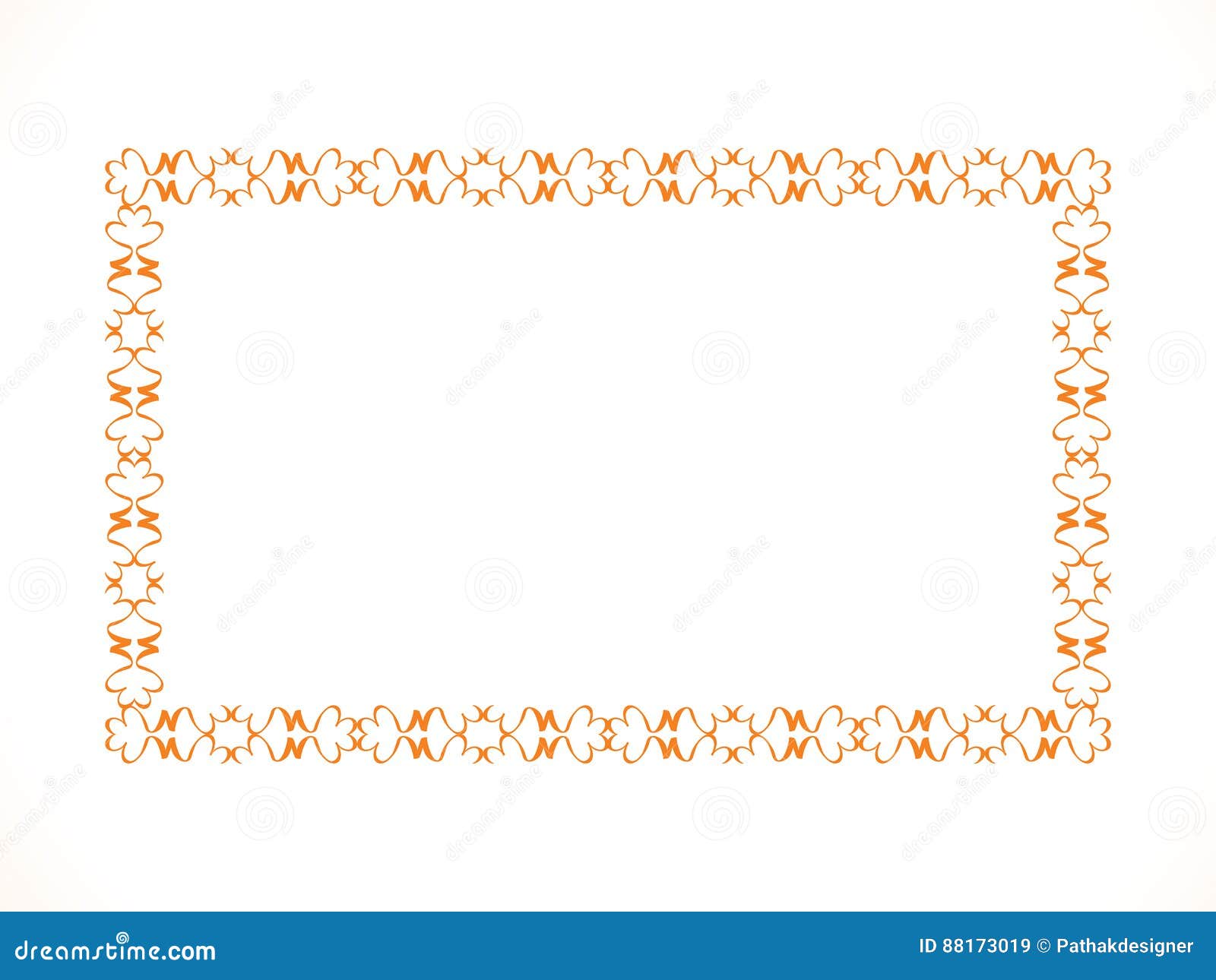 Abstract Artistic Floral Border Stock Vector - Illustration of ...