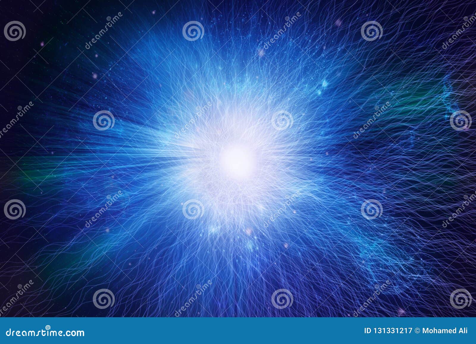 Abstract Artistic Glowing Digital Exploding Energy Artwork Stock Image ...