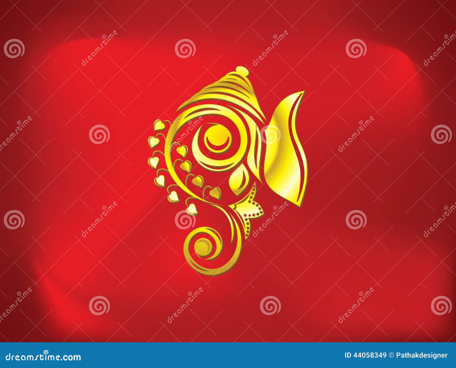 Abstract Ganesha Chaturthi Background Vector Illustration ...