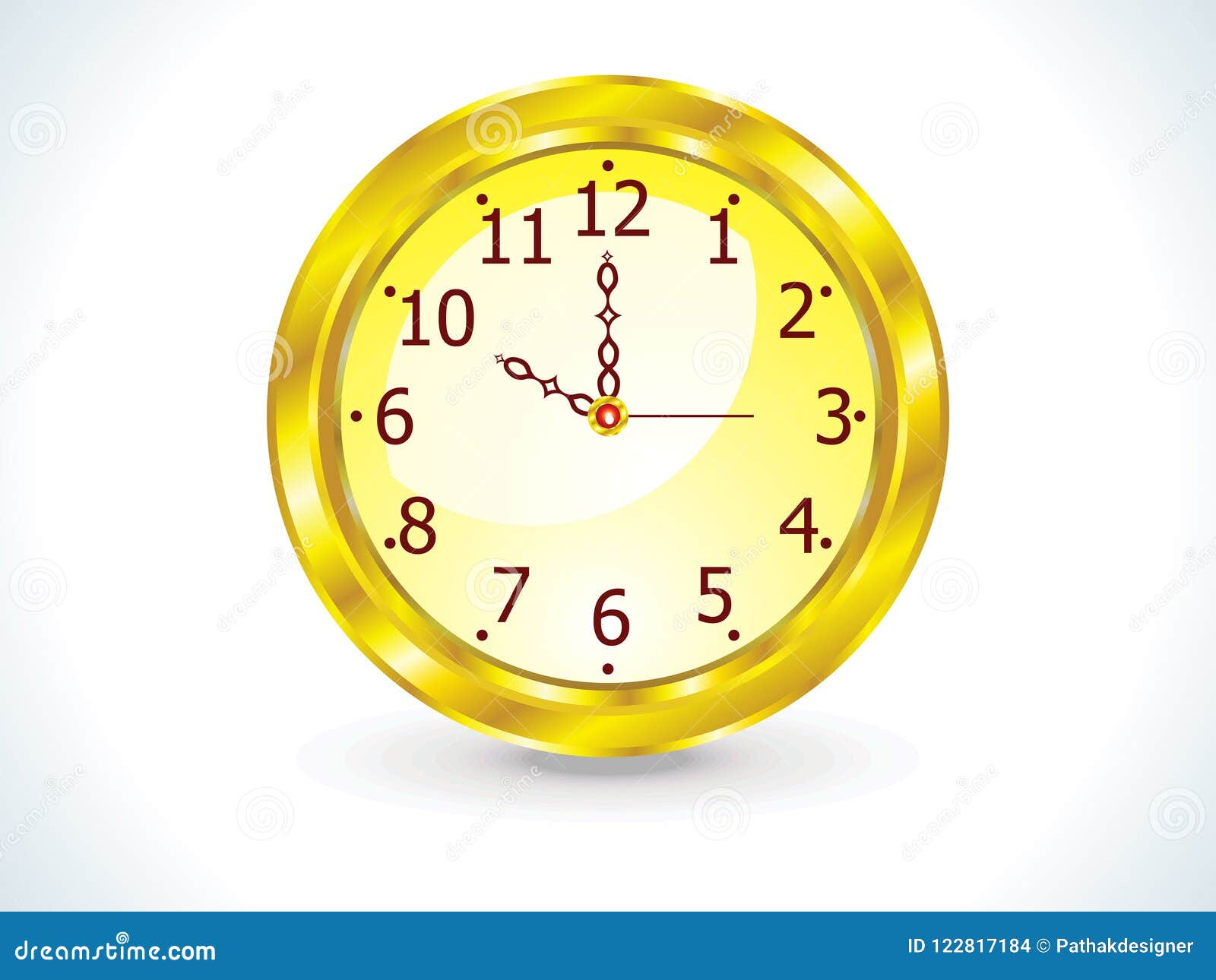 Abstract Artistic Golden Time Clock Stock Vector - Illustration of ... Abstract Artistic Golden Time Clock Stock Vector - Illustration of ...