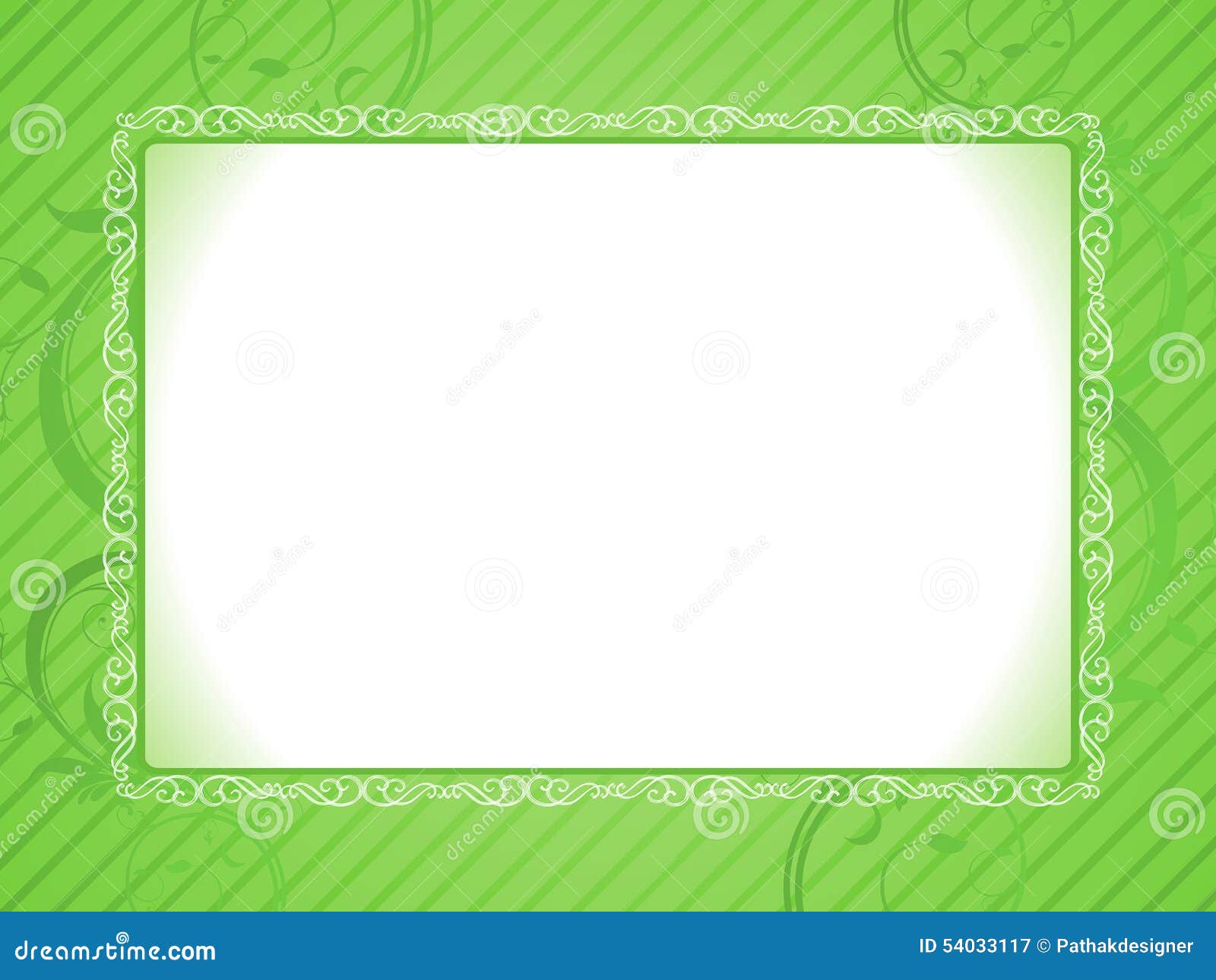 Abstract Artistic Green Frame Stock Vector - Illustration of ecology ...