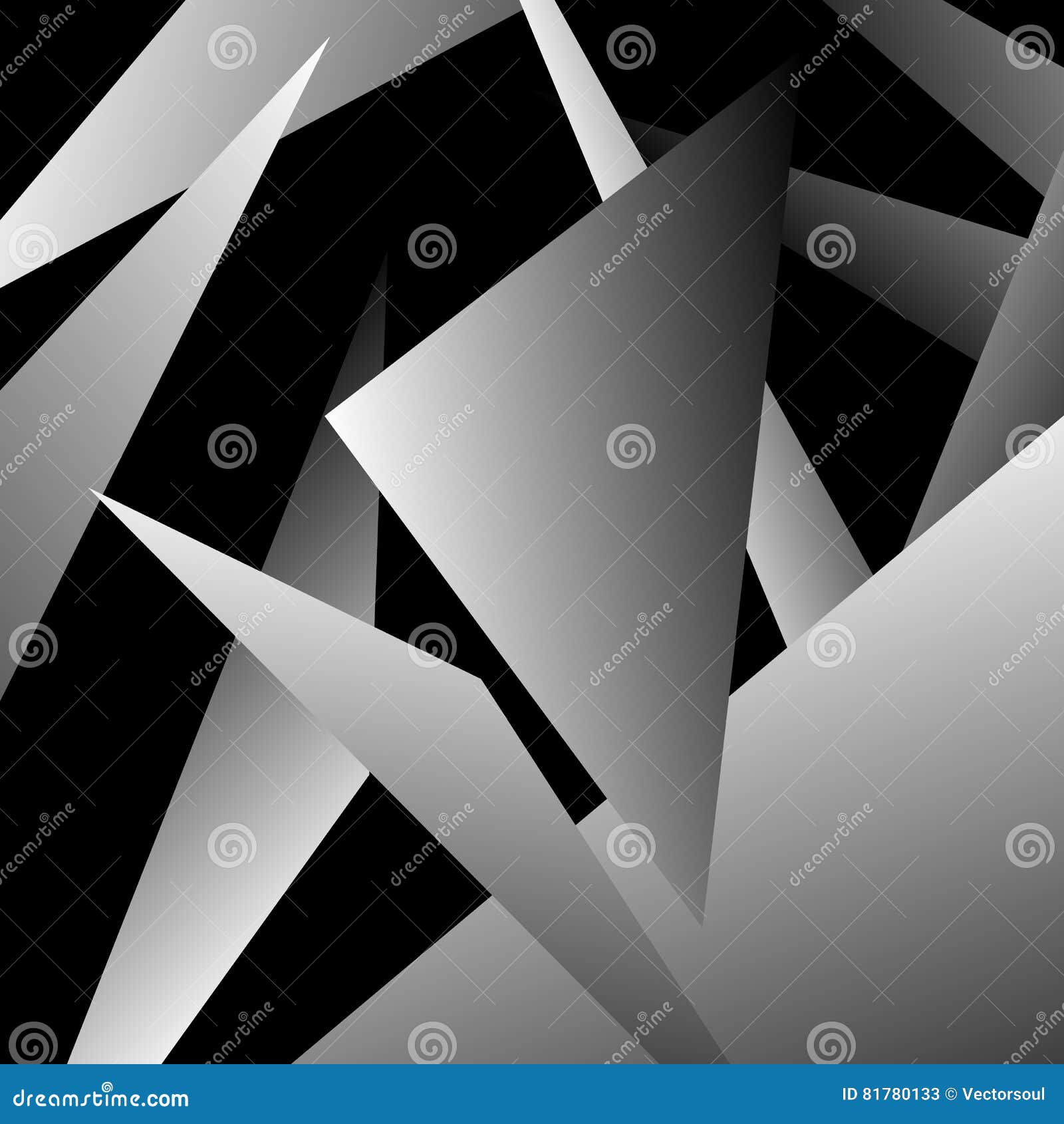 Abstract Artistic Image with Triangular, Geometric Forms. Angula Stock ...
